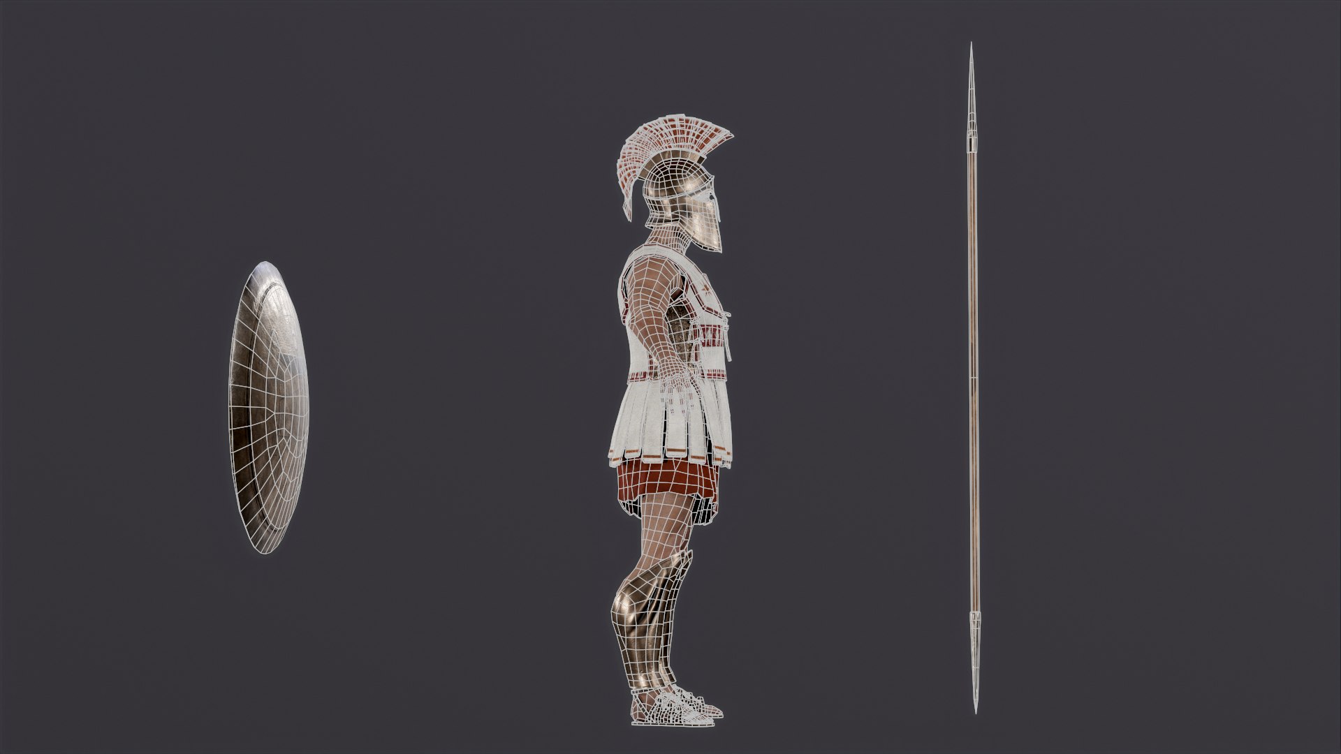 3D Spartan Hoplite Model - TurboSquid 2210210