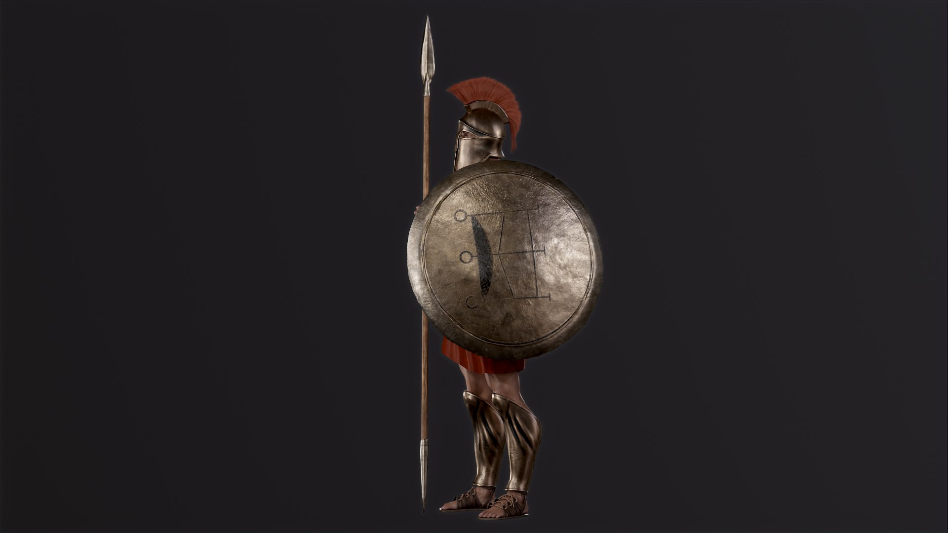 3D Spartan Hoplite Model - TurboSquid 2210210