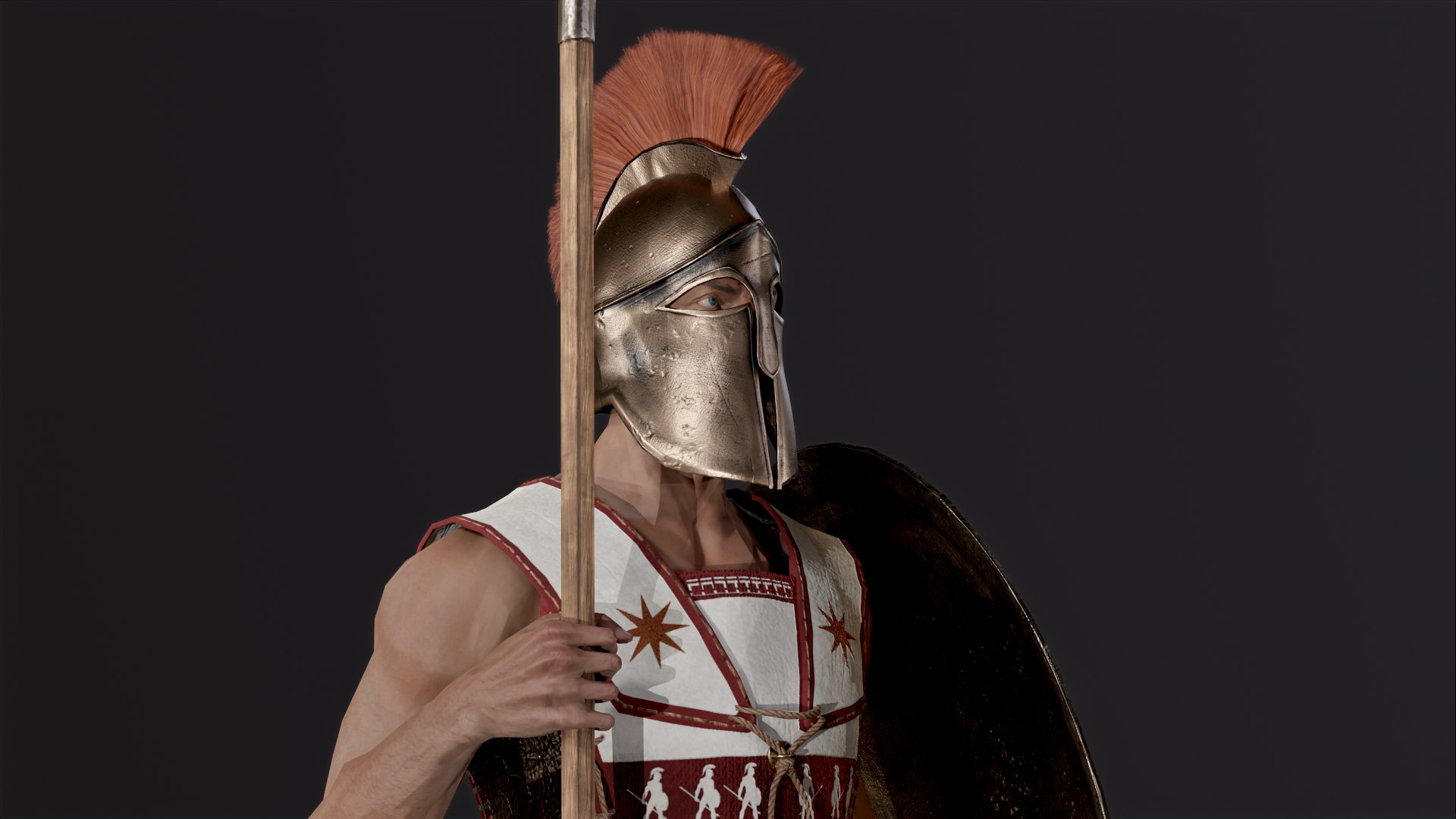 3D Spartan Hoplite Model - TurboSquid 2210210
