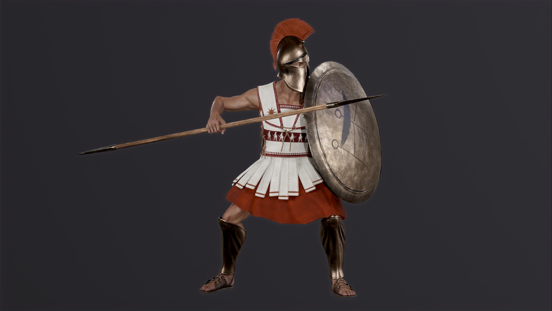 3D Spartan Hoplite Model - TurboSquid 2210210