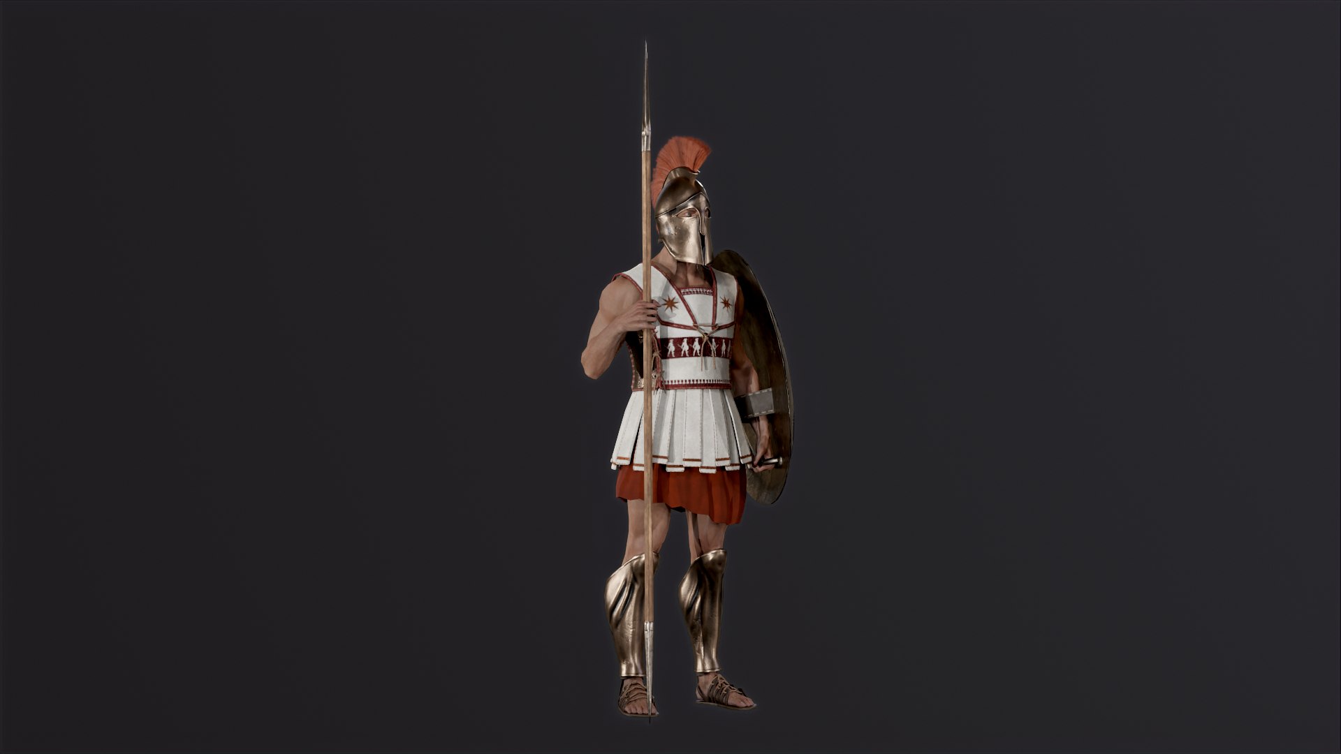 3D Spartan Hoplite Model - TurboSquid 2210210