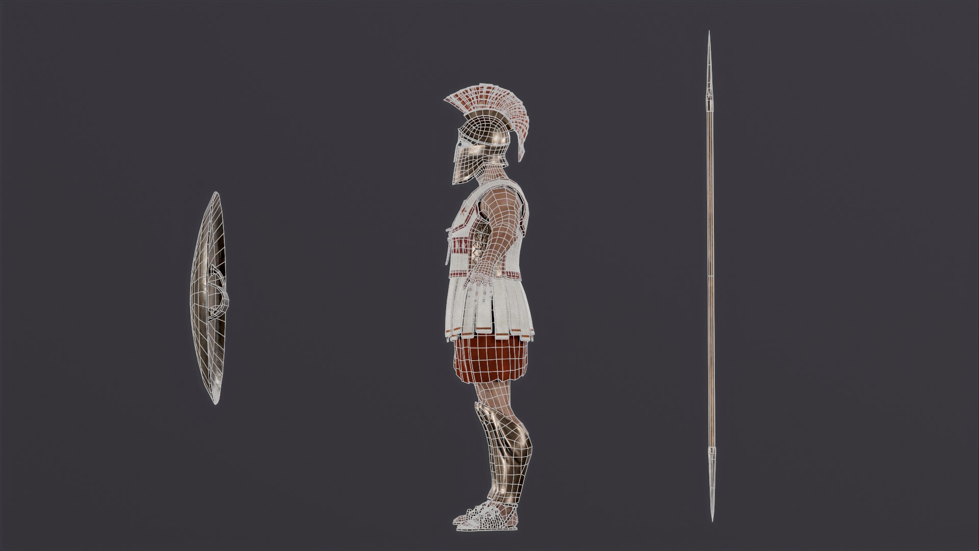 3D Spartan Hoplite Model - TurboSquid 2210210