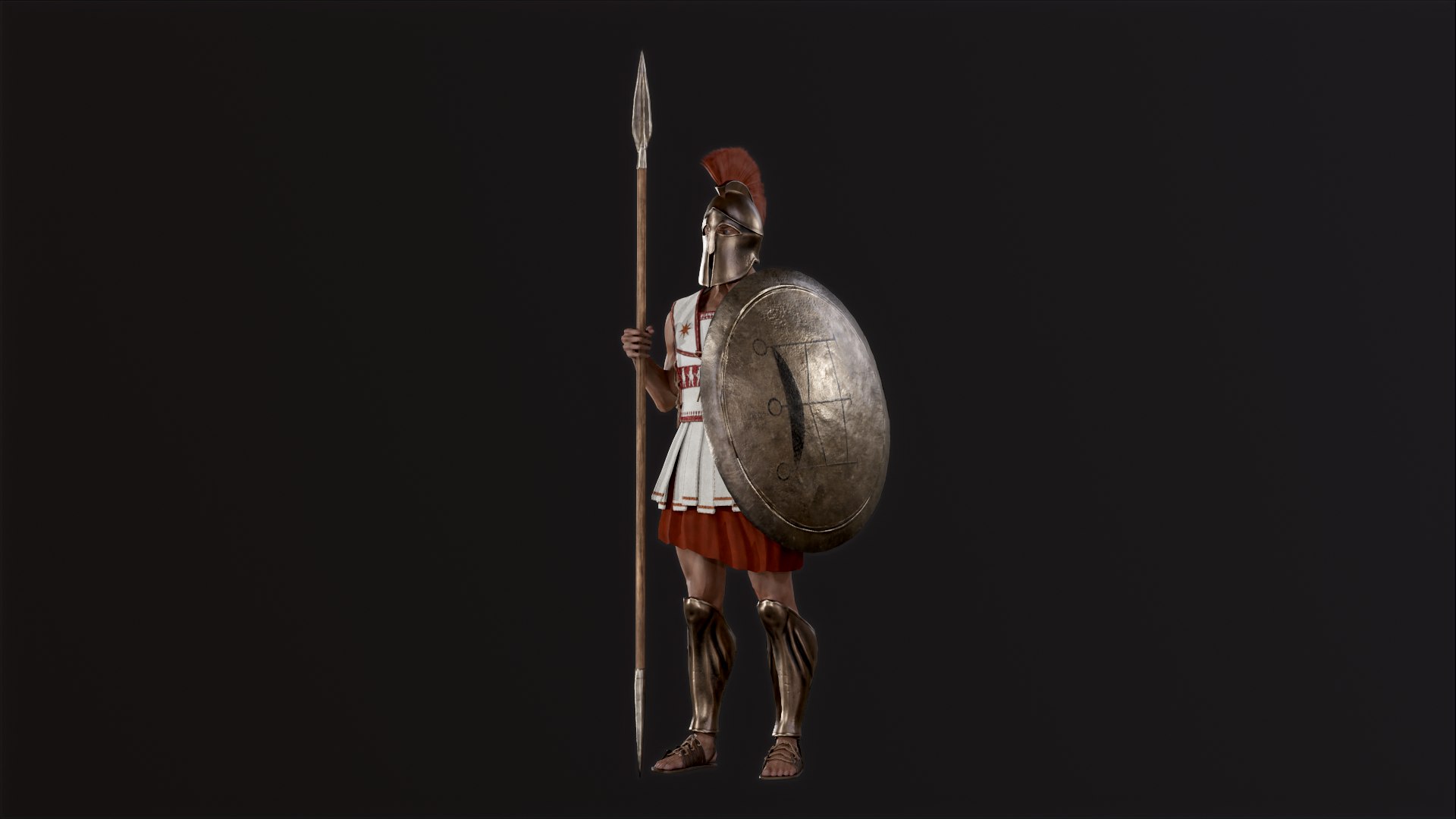 3D Spartan Hoplite Model - TurboSquid 2210210