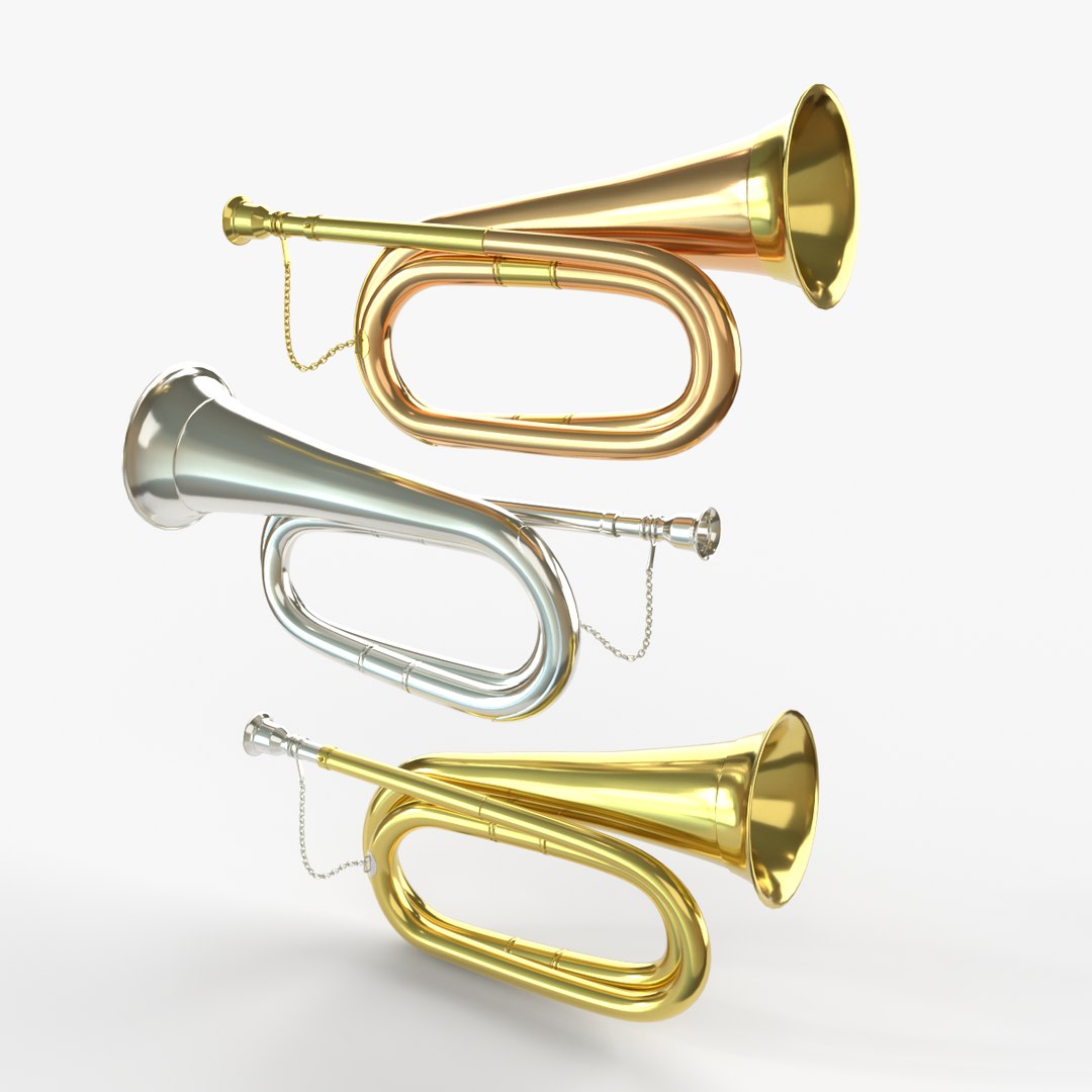 Bugel Three Types Of Materials Brass Copper And Silver 3D Model ...