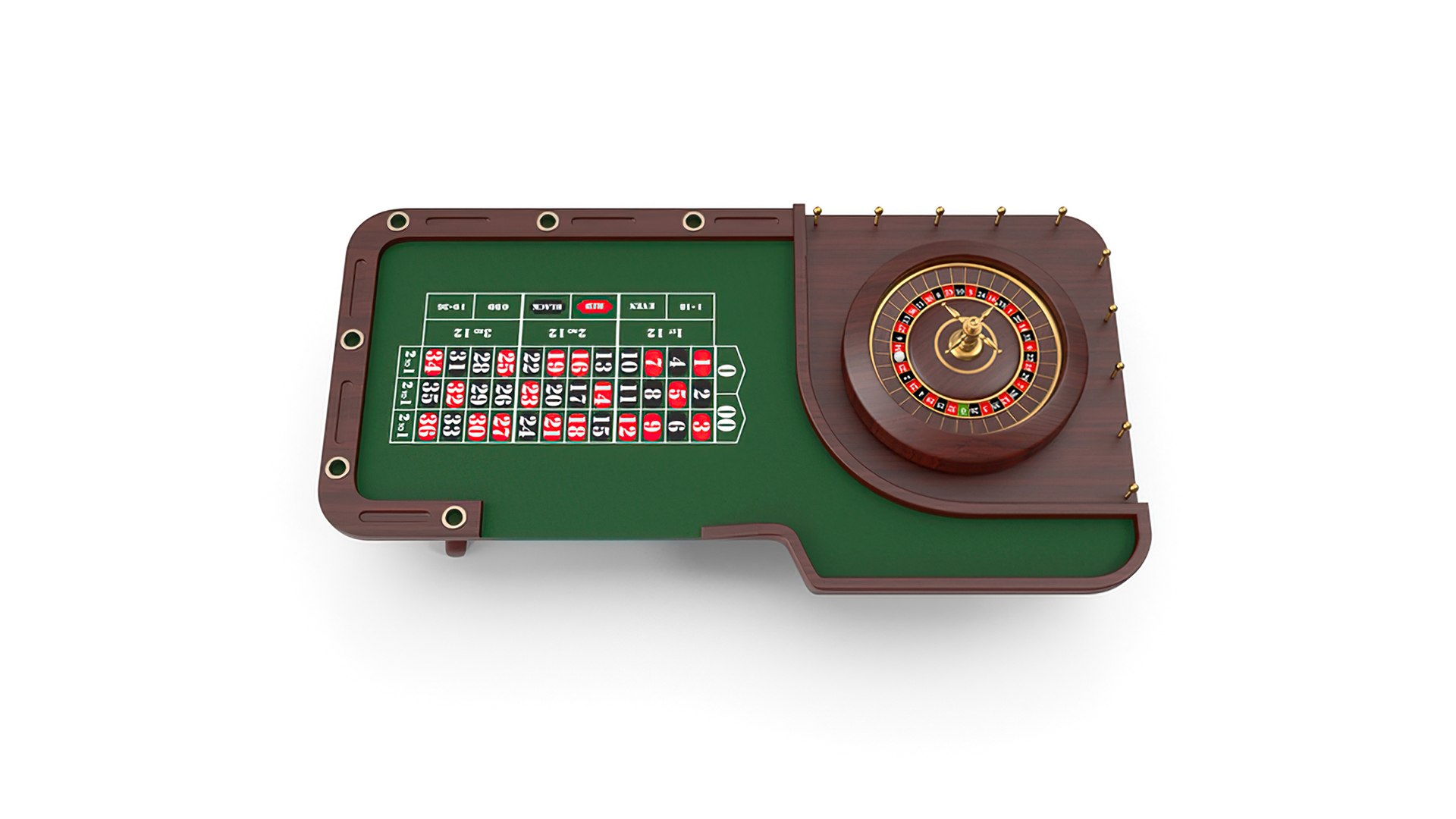 Roulette Table 3D - TurboSquid 2147440