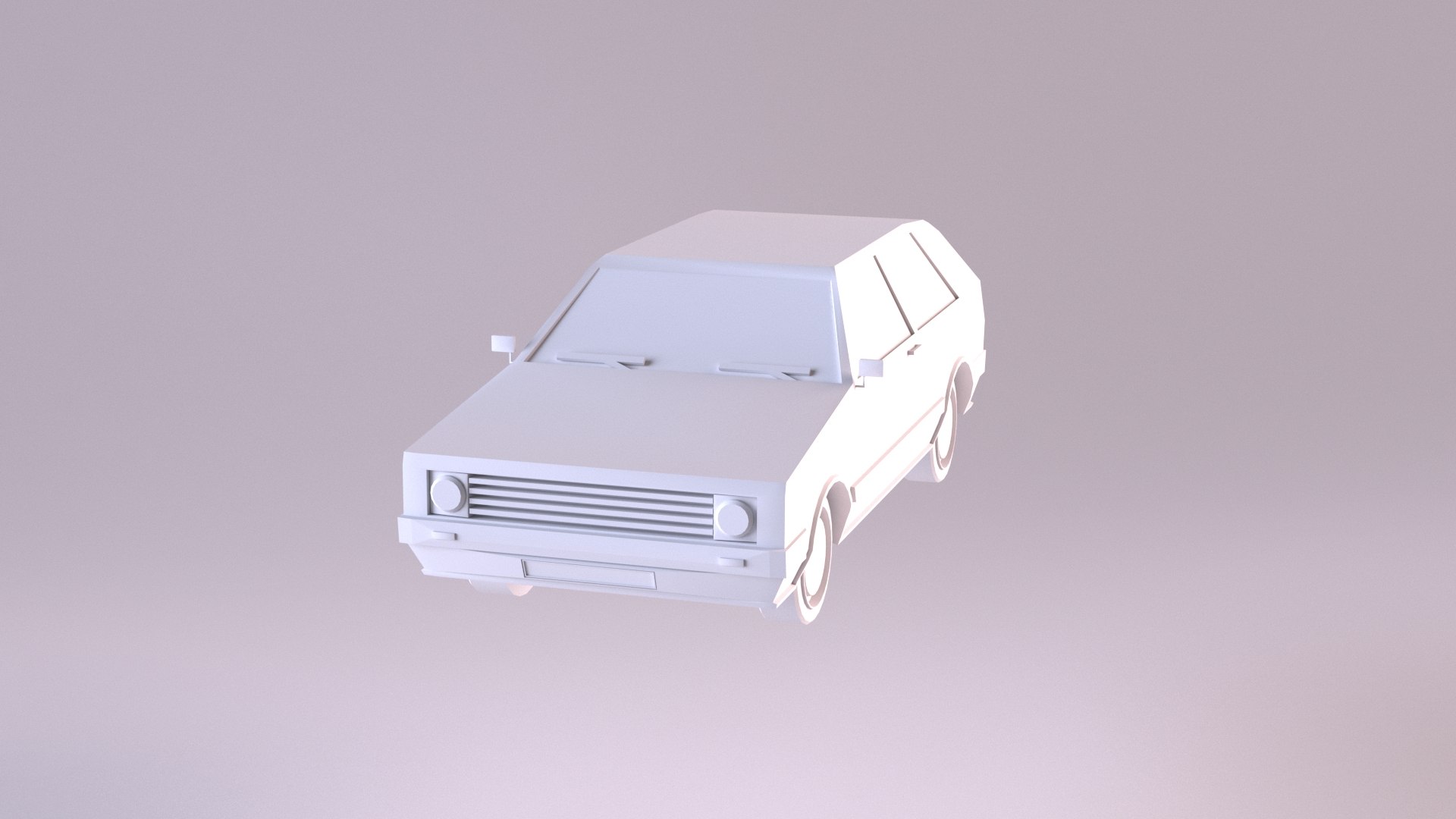 3D Retro car lowpoly model - TurboSquid 1805603