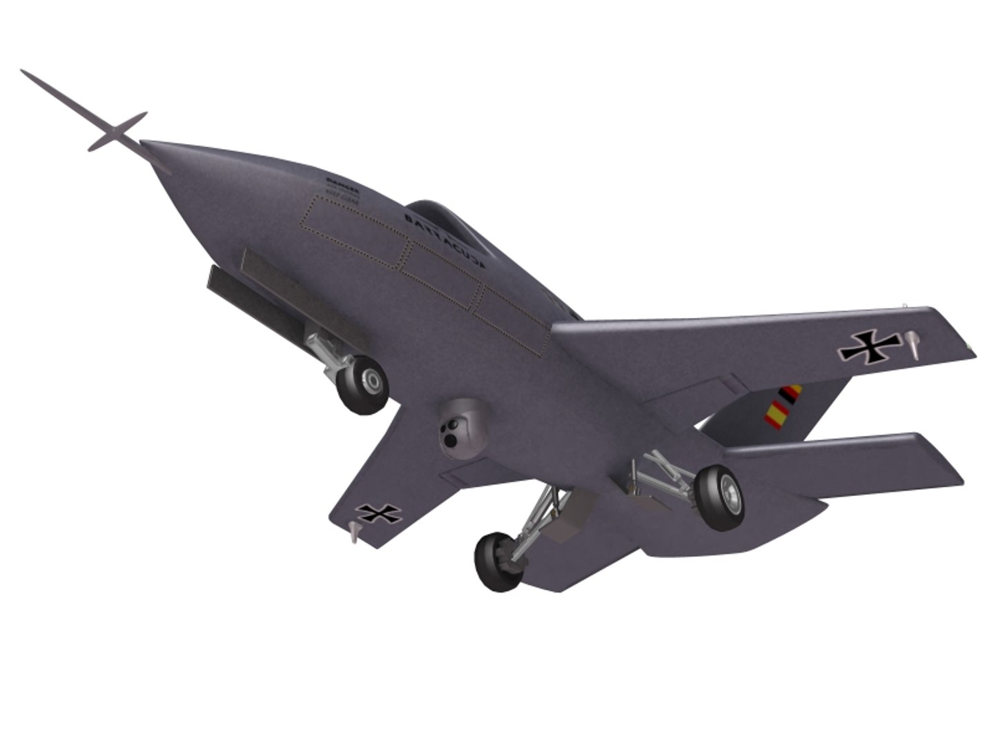 german barracuda uav ucav 3d max