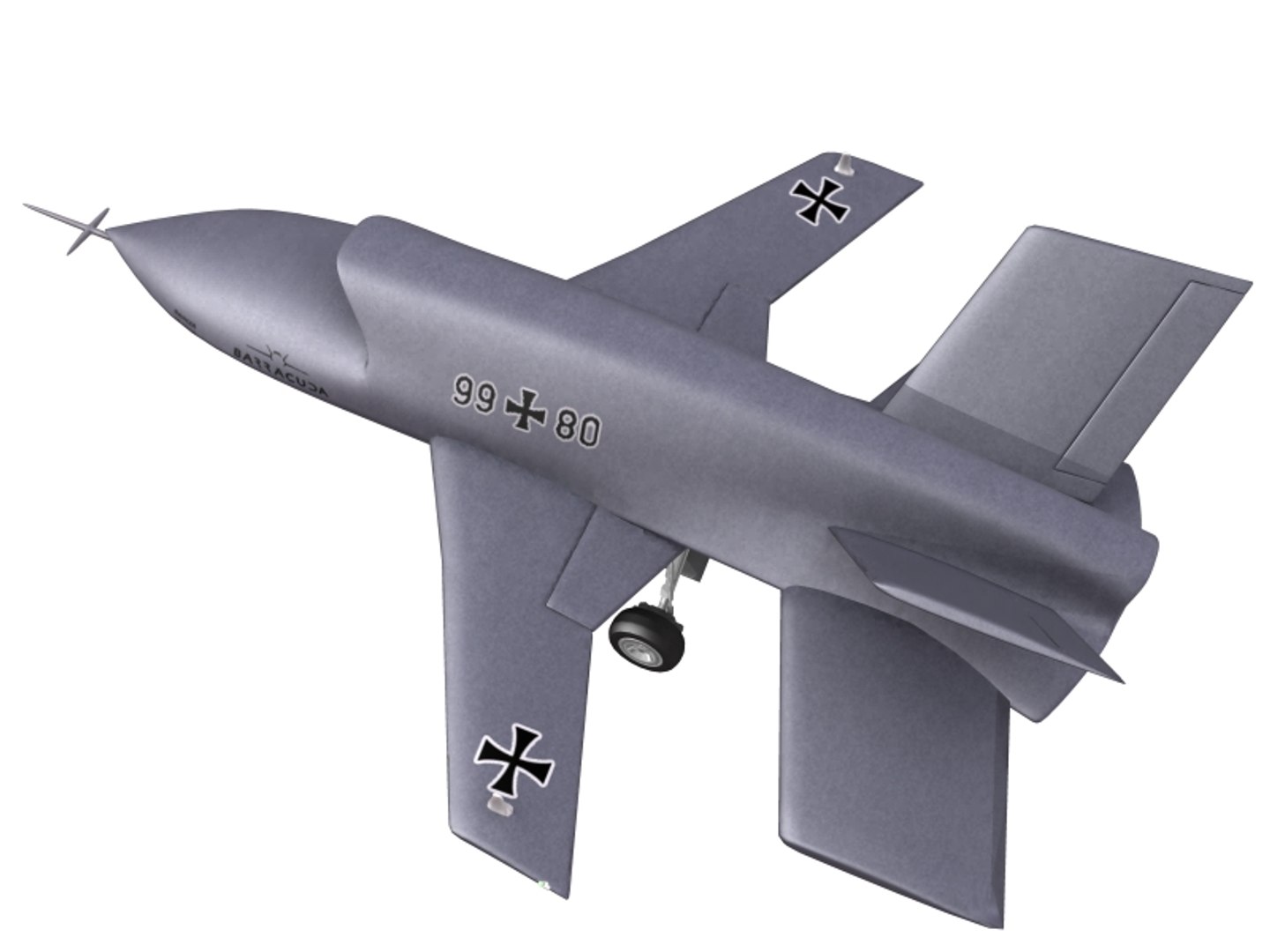 german barracuda uav ucav 3d max