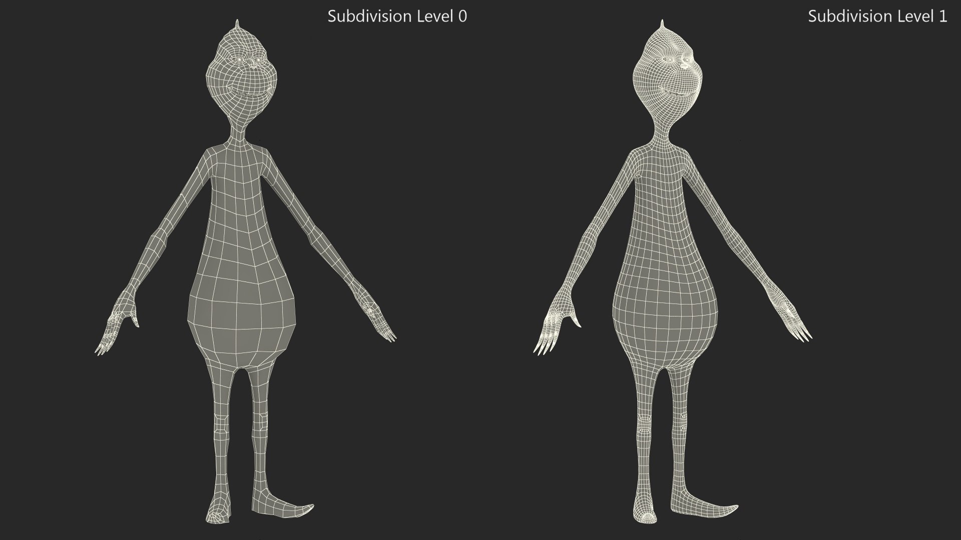 Cartoon Grinch Character T-Pose model - TurboSquid 2117684