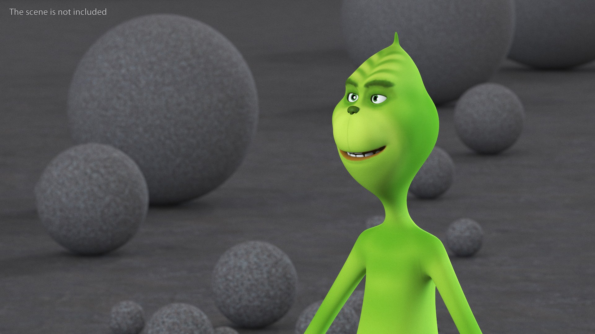Cartoon Grinch Character T-Pose Model - TurboSquid 2117684