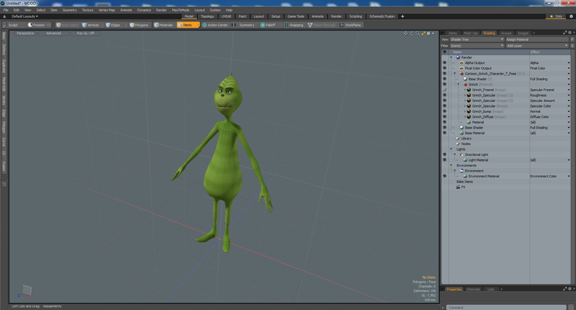 Cartoon Grinch Character T-Pose model - TurboSquid 2117684
