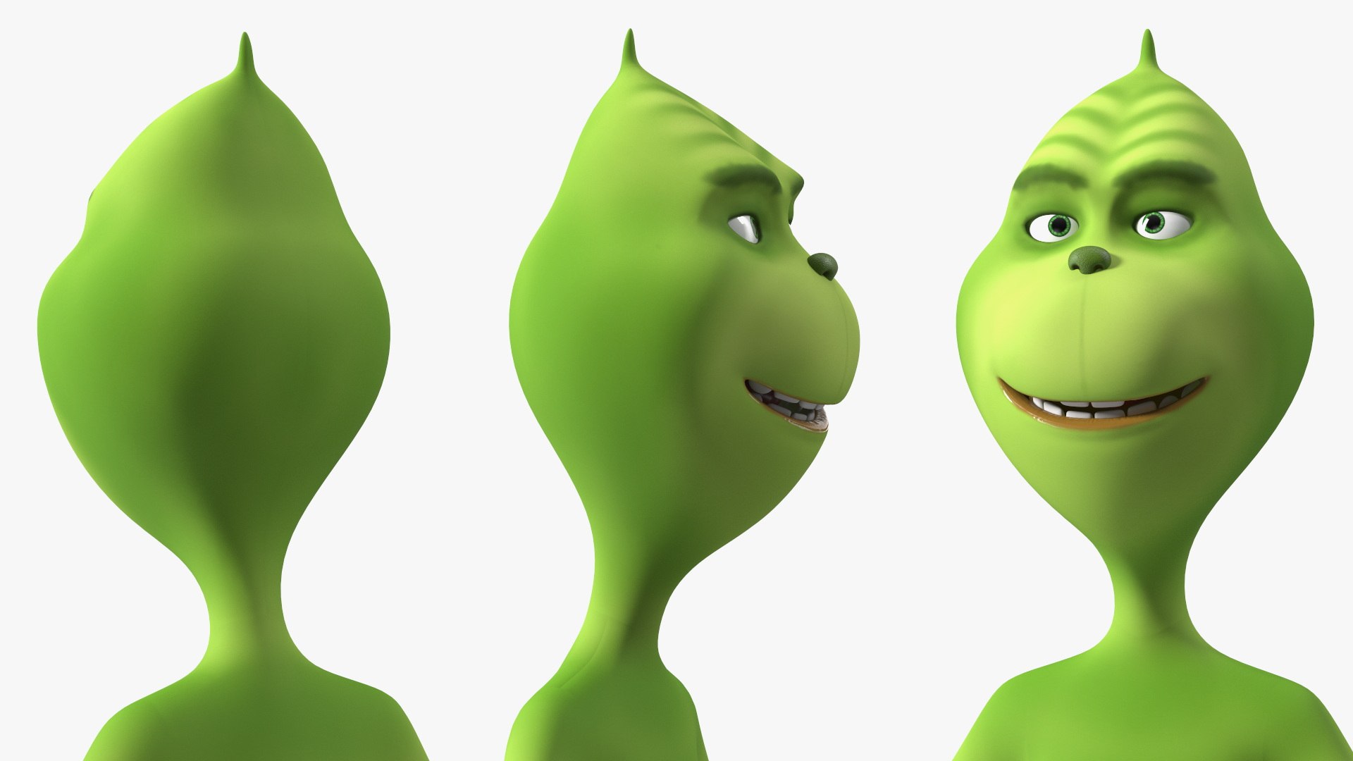Cartoon Grinch Character T-Pose Model - TurboSquid 2117684