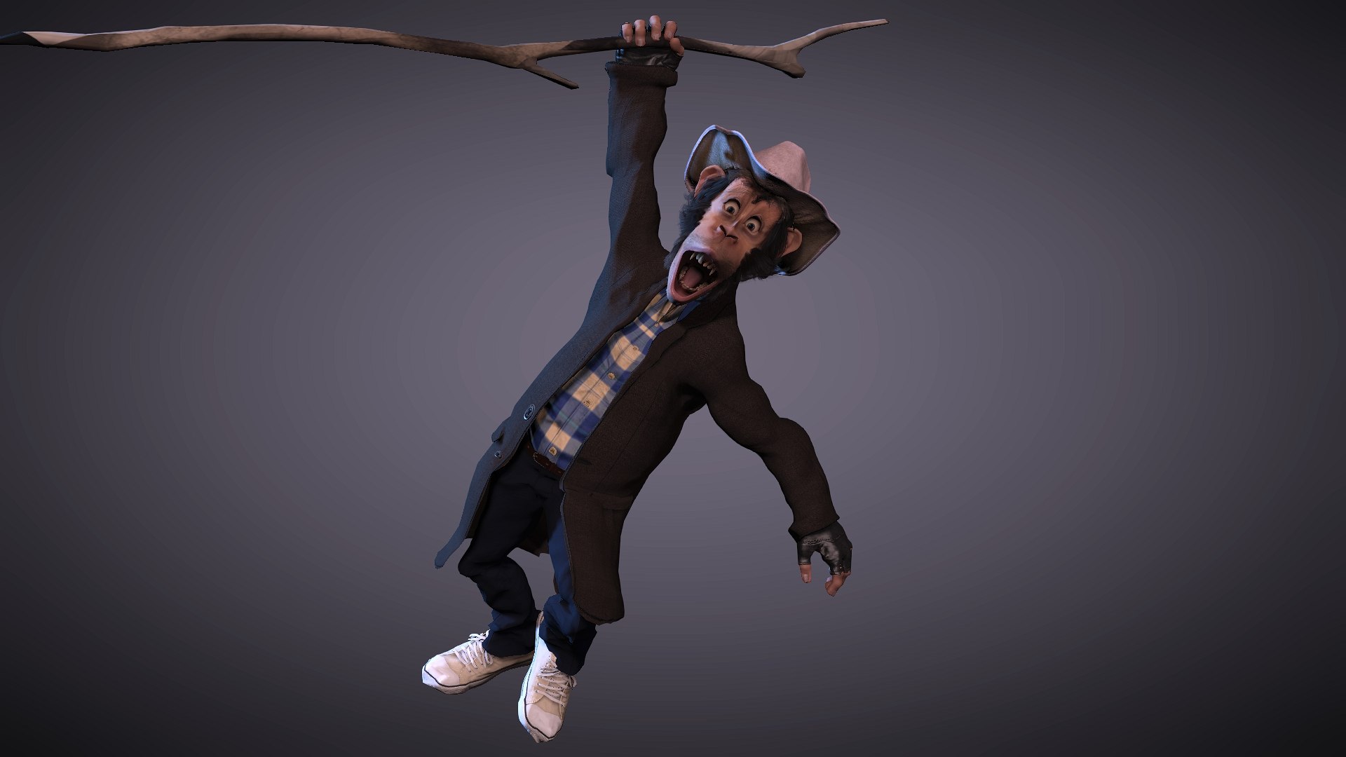 Chimpanzee Model - TurboSquid 2054602