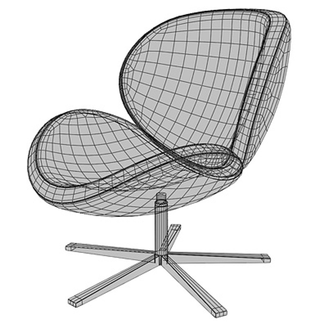 Shell Armchair Boconcept 3d Model