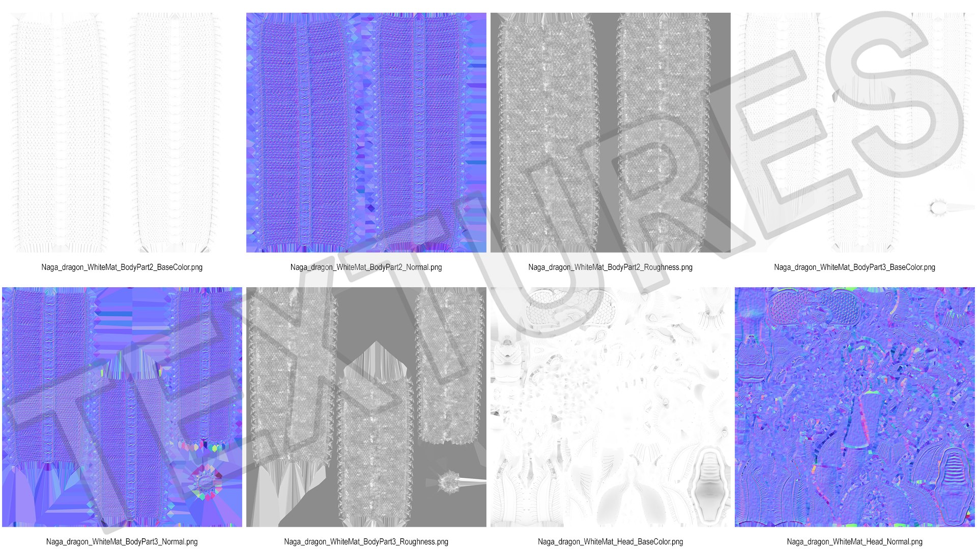 Serpent Dragon White Rigged For Cinema 4D 3D Model - TurboSquid 2335680