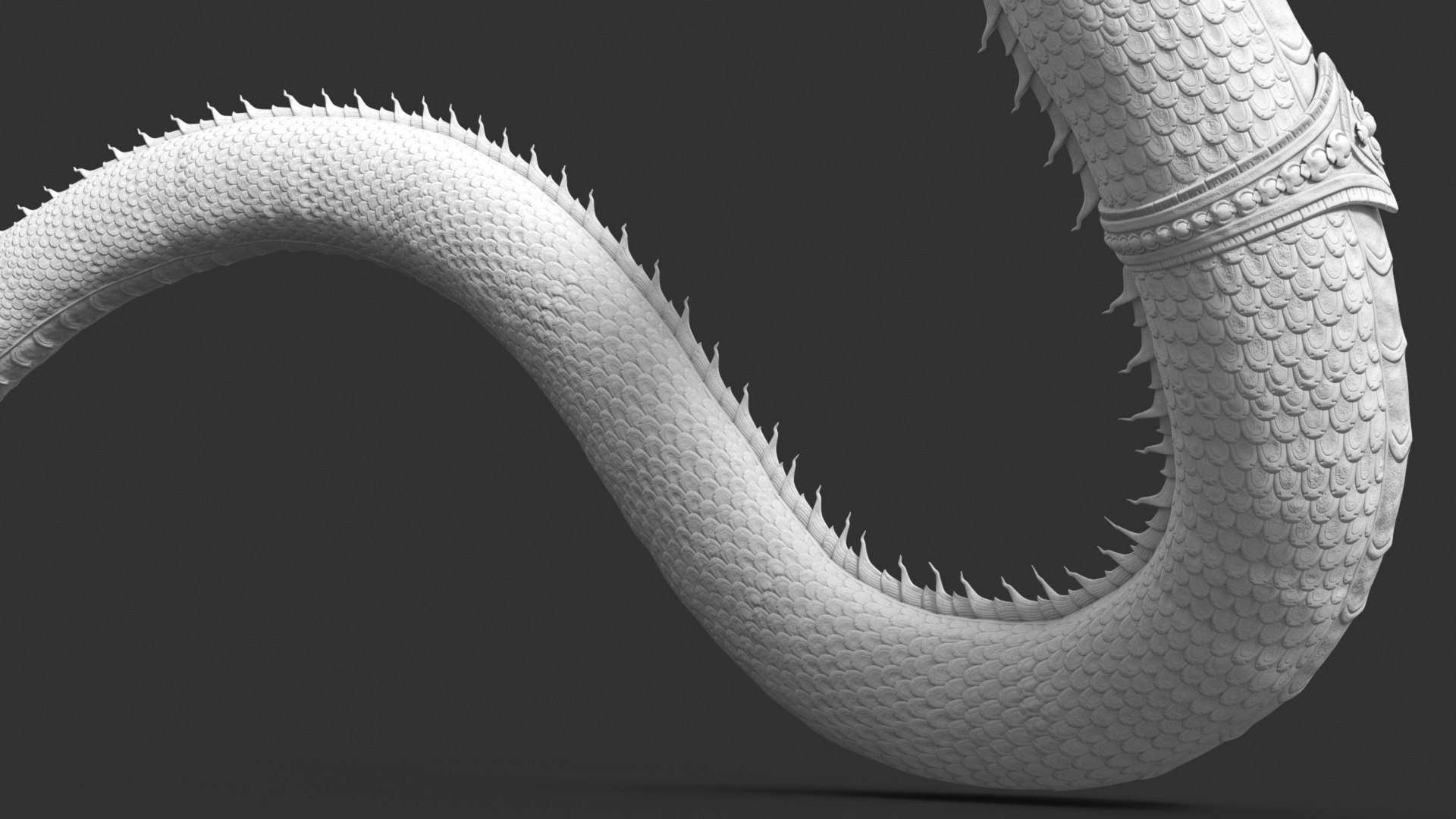 Serpent Dragon White Rigged For Cinema 4D 3D Model - TurboSquid 2335680