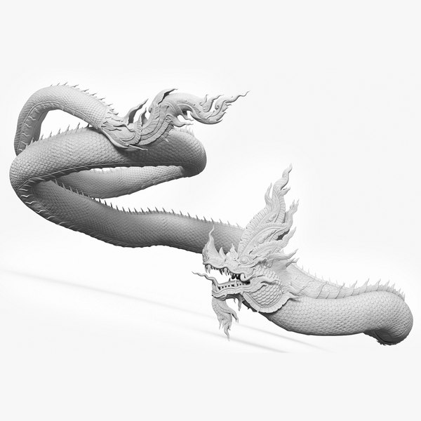 modelo 3d Dragón serpiente blanco preparado para Cinema 4D - TurboSquid ...