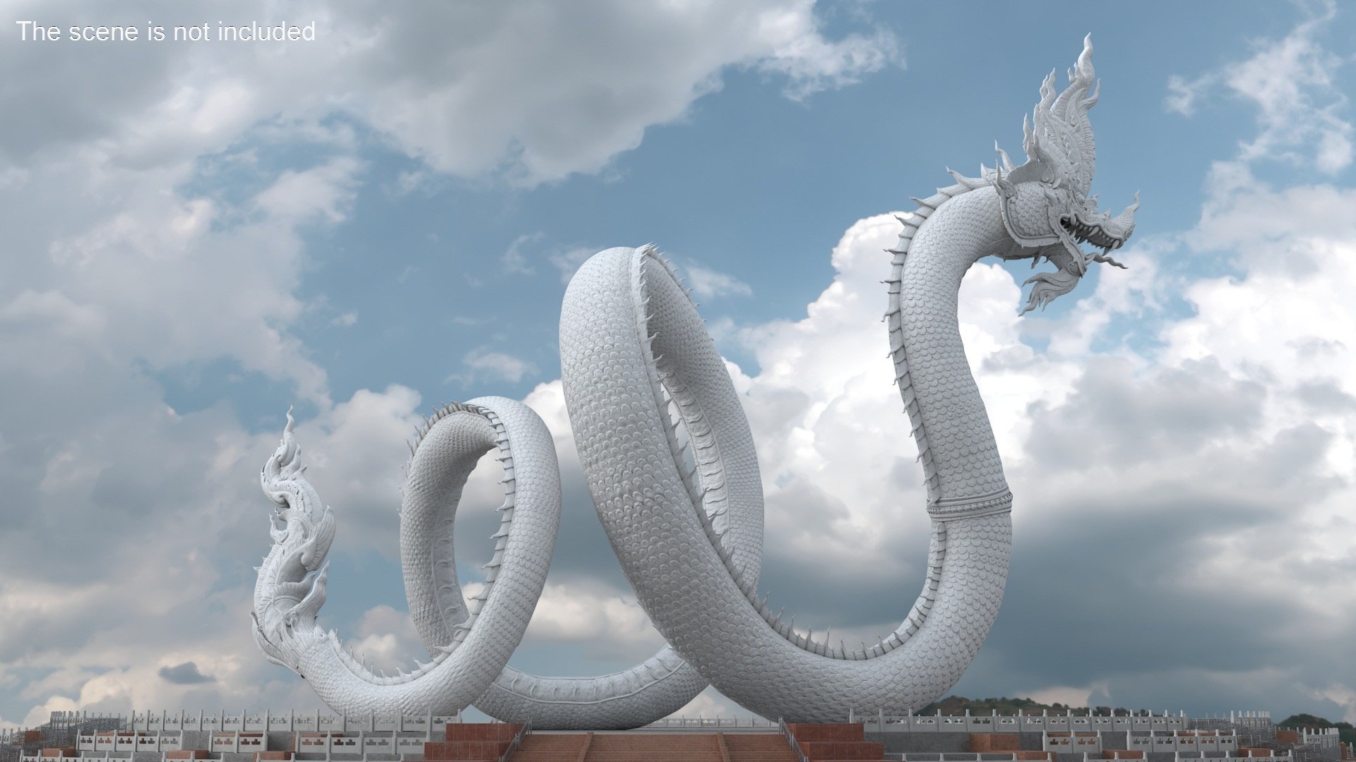 Serpent Dragon White Rigged For Cinema 4D 3D Model - TurboSquid 2335680
