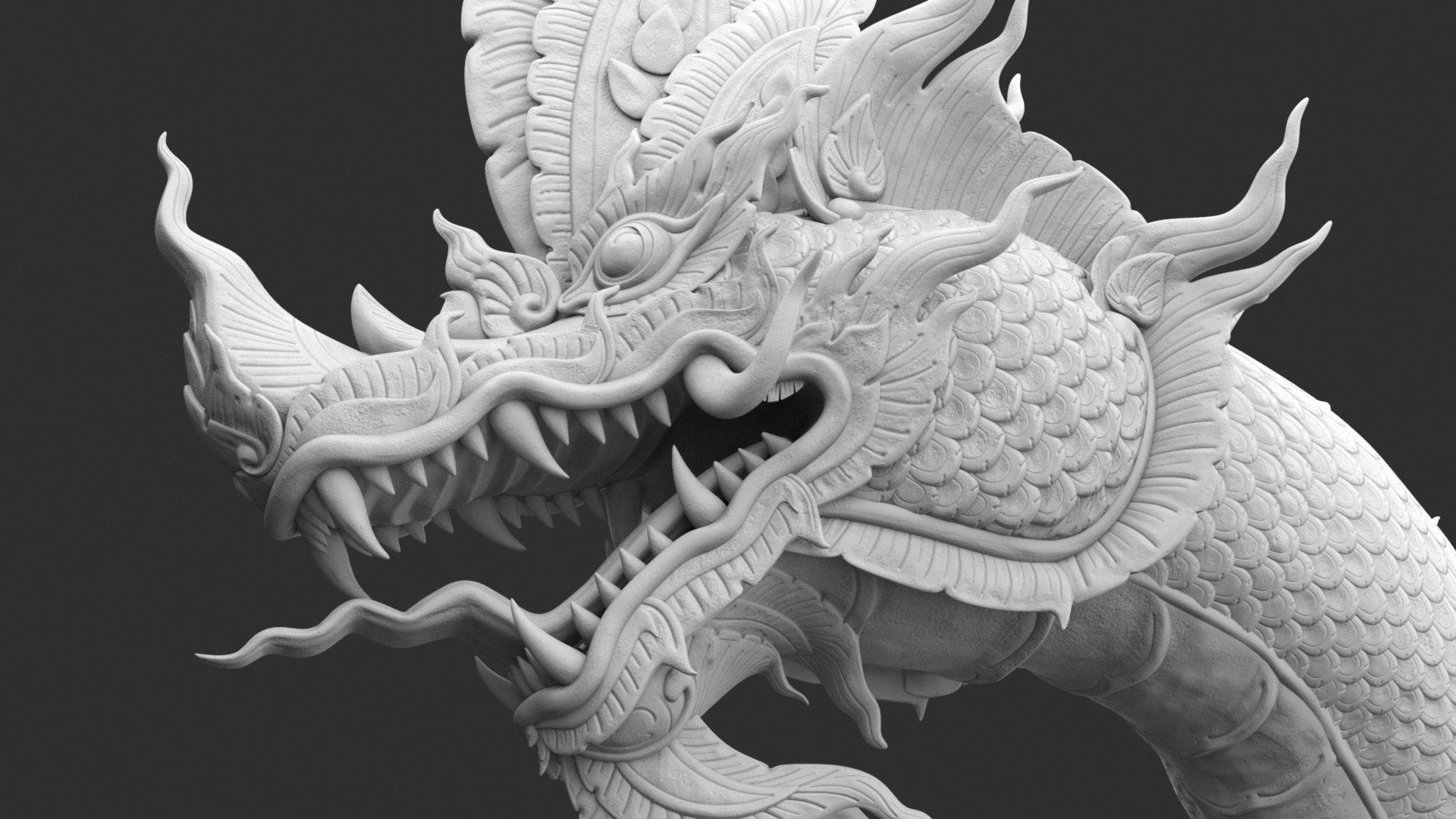 Serpent Dragon White Rigged For Cinema 4D 3D Model - TurboSquid 2335680