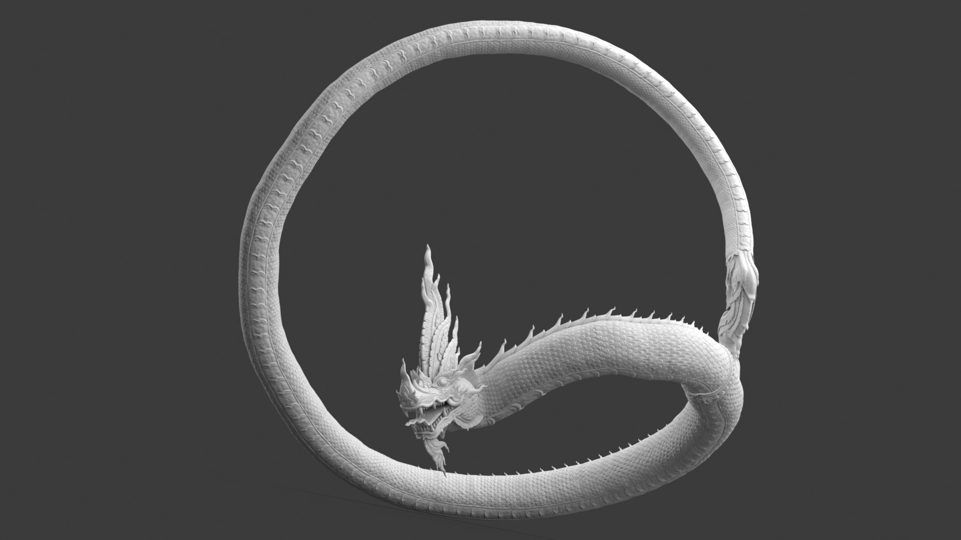 Serpent Dragon White Rigged For Cinema 4D 3D Model - TurboSquid 2335680