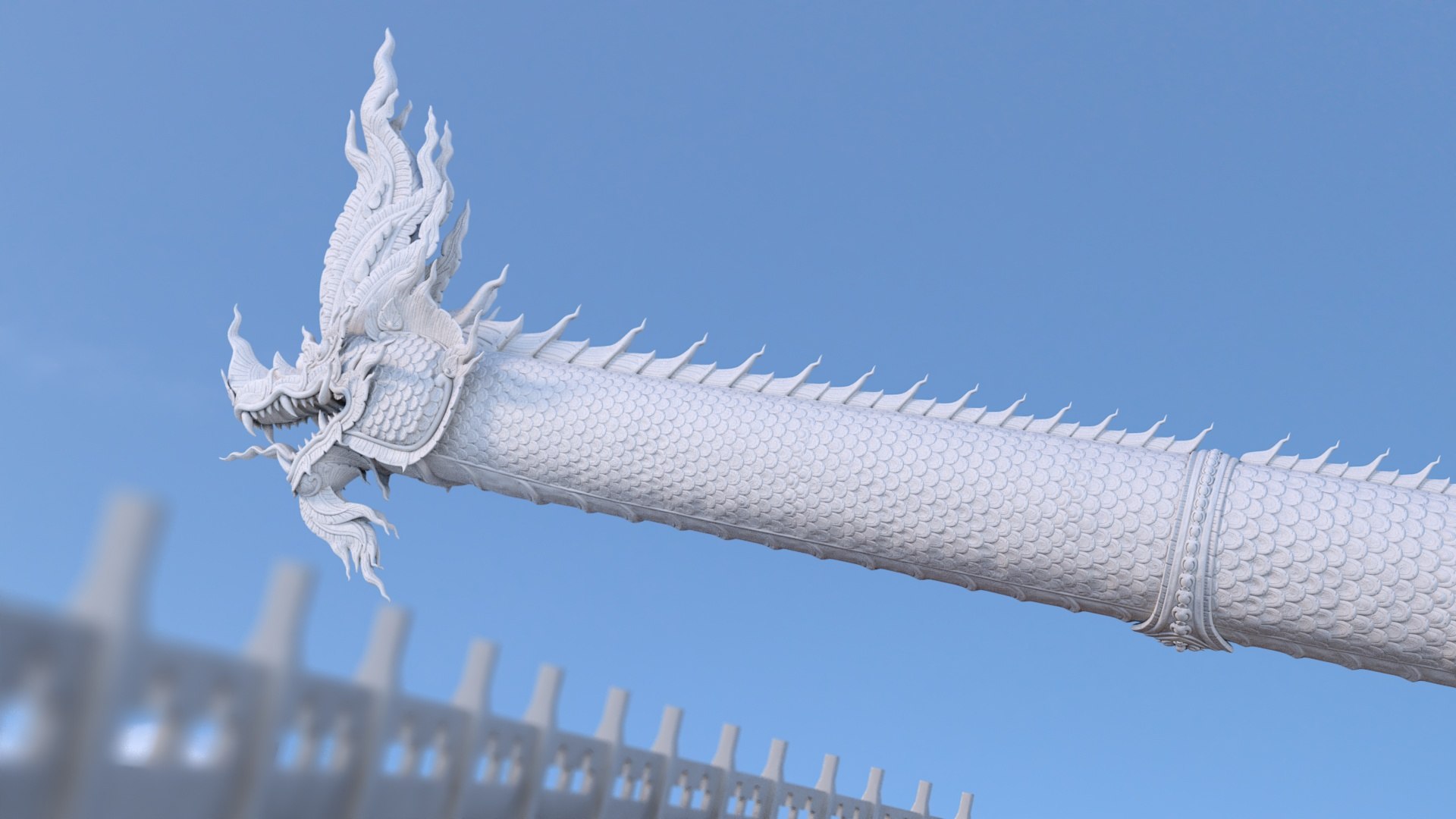 Serpent Dragon White Rigged For Cinema 4D 3D Model - TurboSquid 2335680