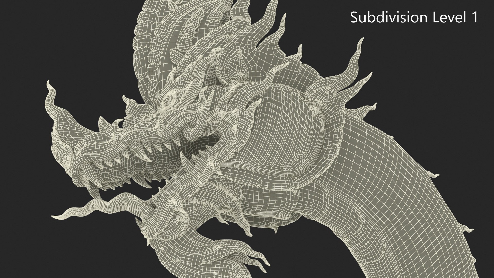 Serpent Dragon White Rigged For Cinema 4D 3D Model - TurboSquid 2335680