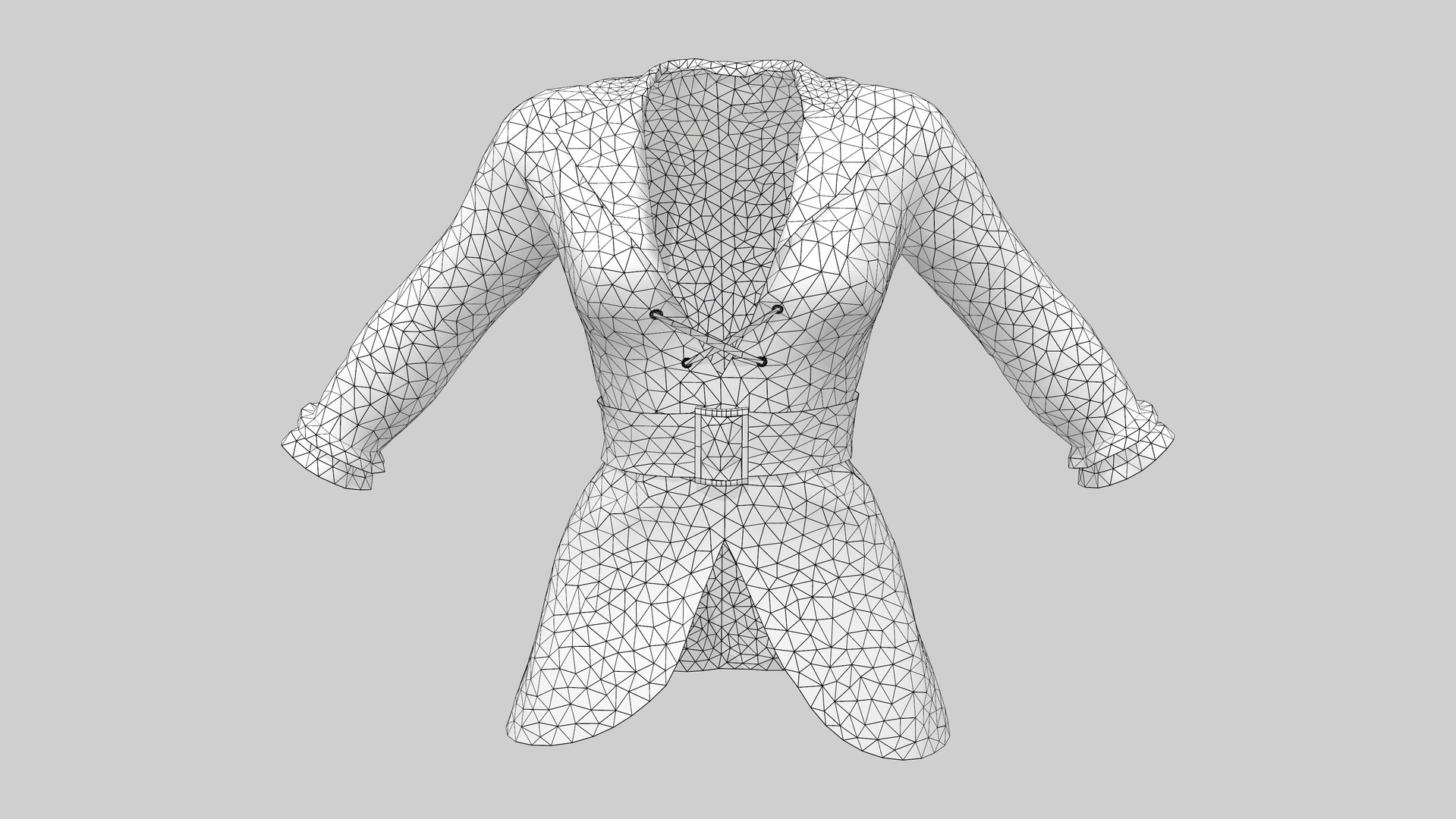 3D Ladies Steampunk Jacket - TurboSquid 1904538