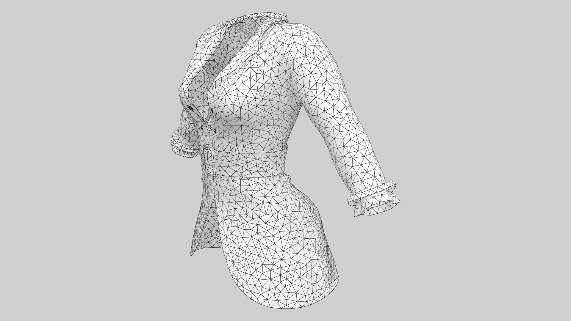 3D Ladies Steampunk Jacket - TurboSquid 1904538