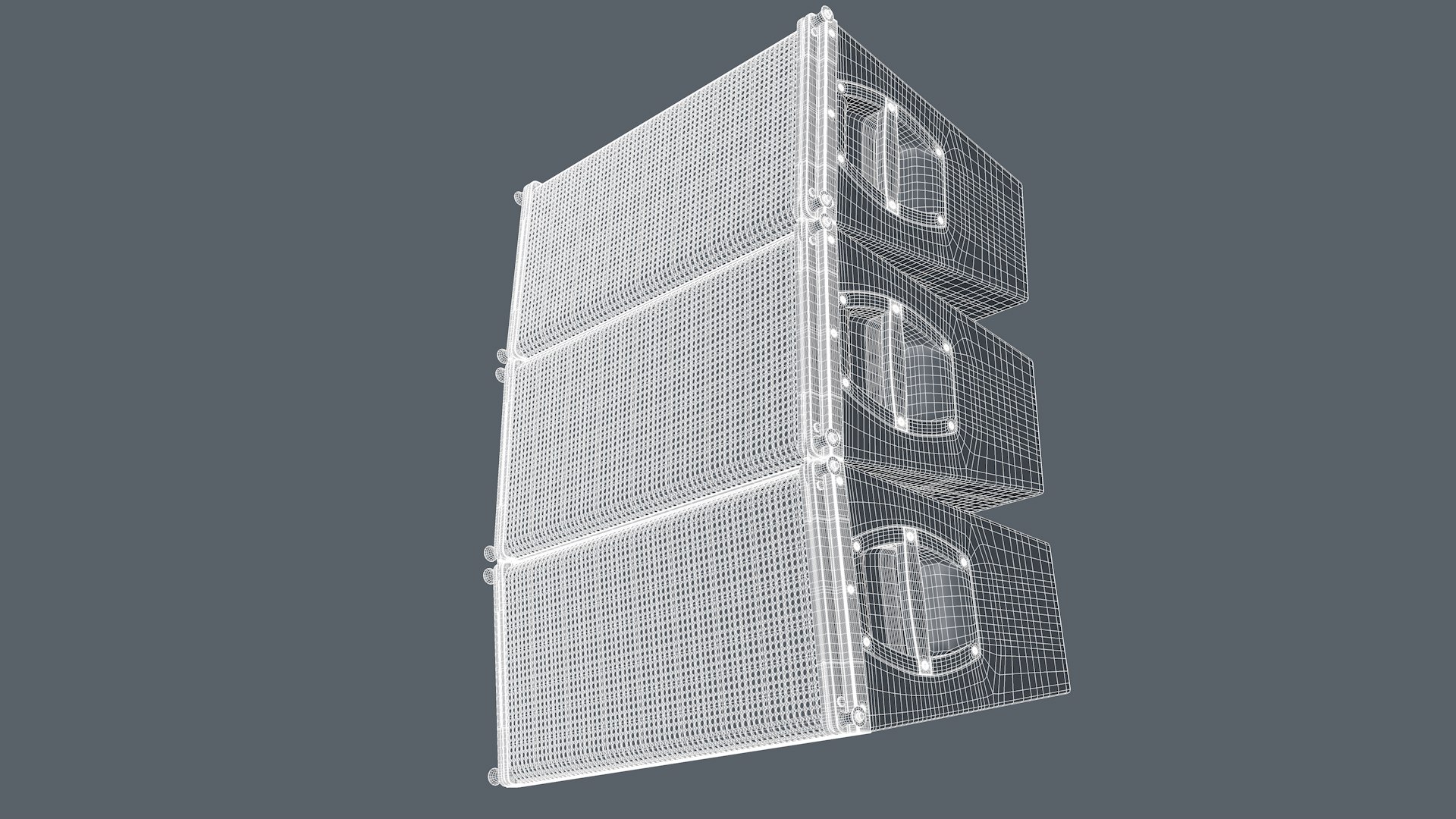 3D model Line Array Loudspeaker - TurboSquid 1962119