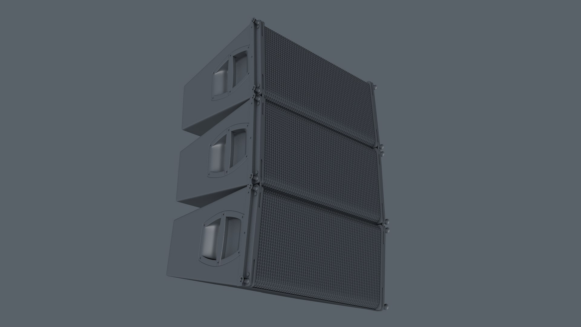 3D model Line Array Loudspeaker - TurboSquid 1962119