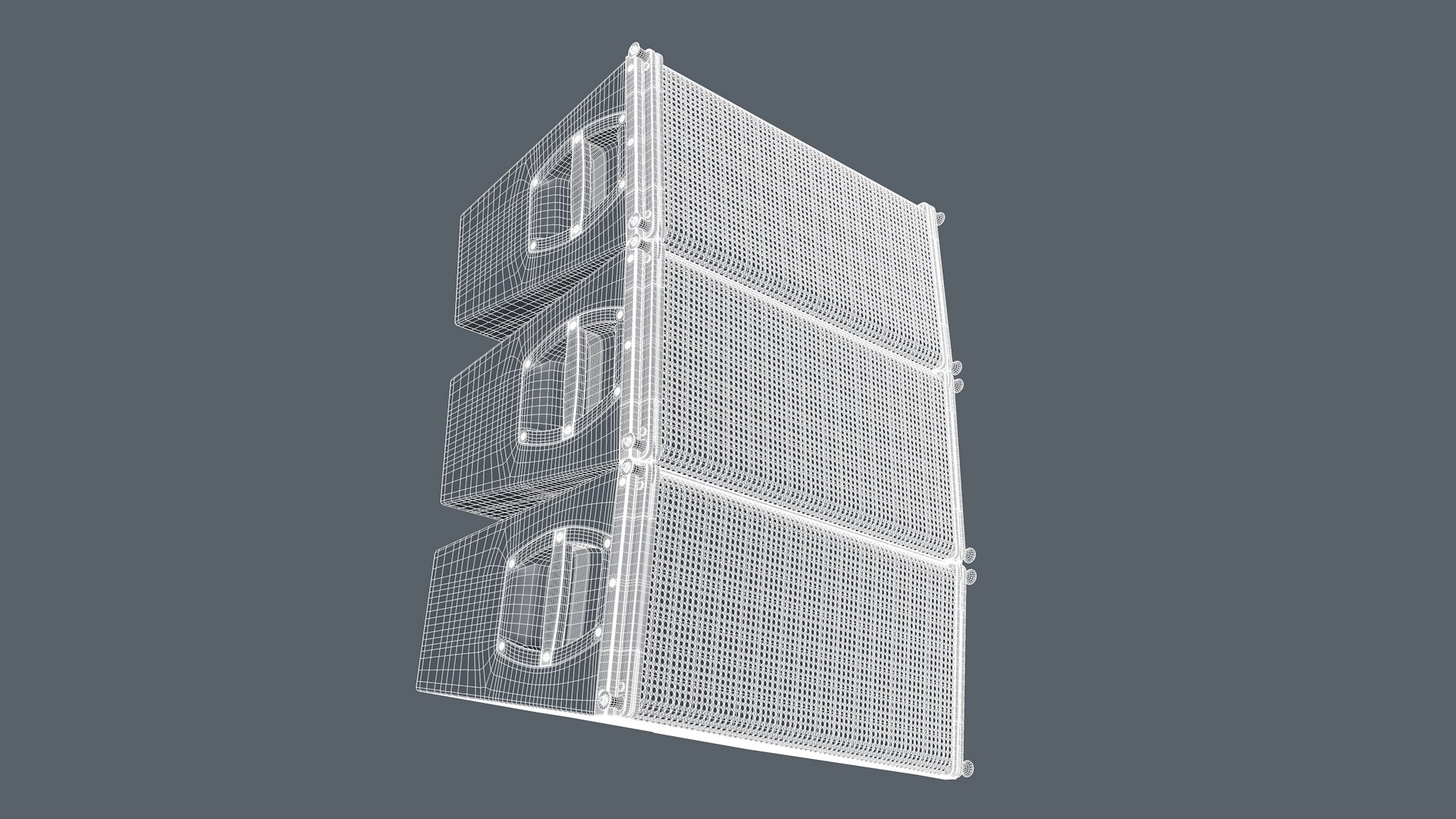 3D model Line Array Loudspeaker - TurboSquid 1962119