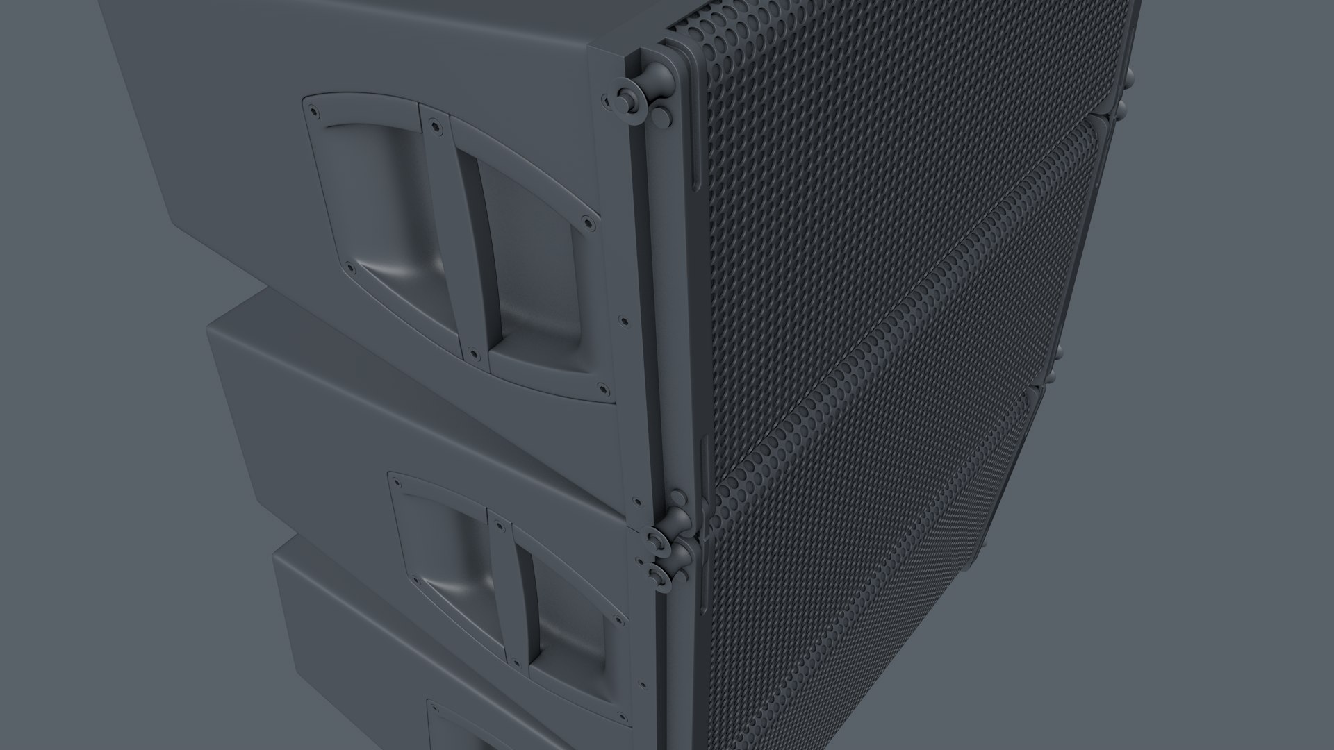 3D model Line Array Loudspeaker - TurboSquid 1962119