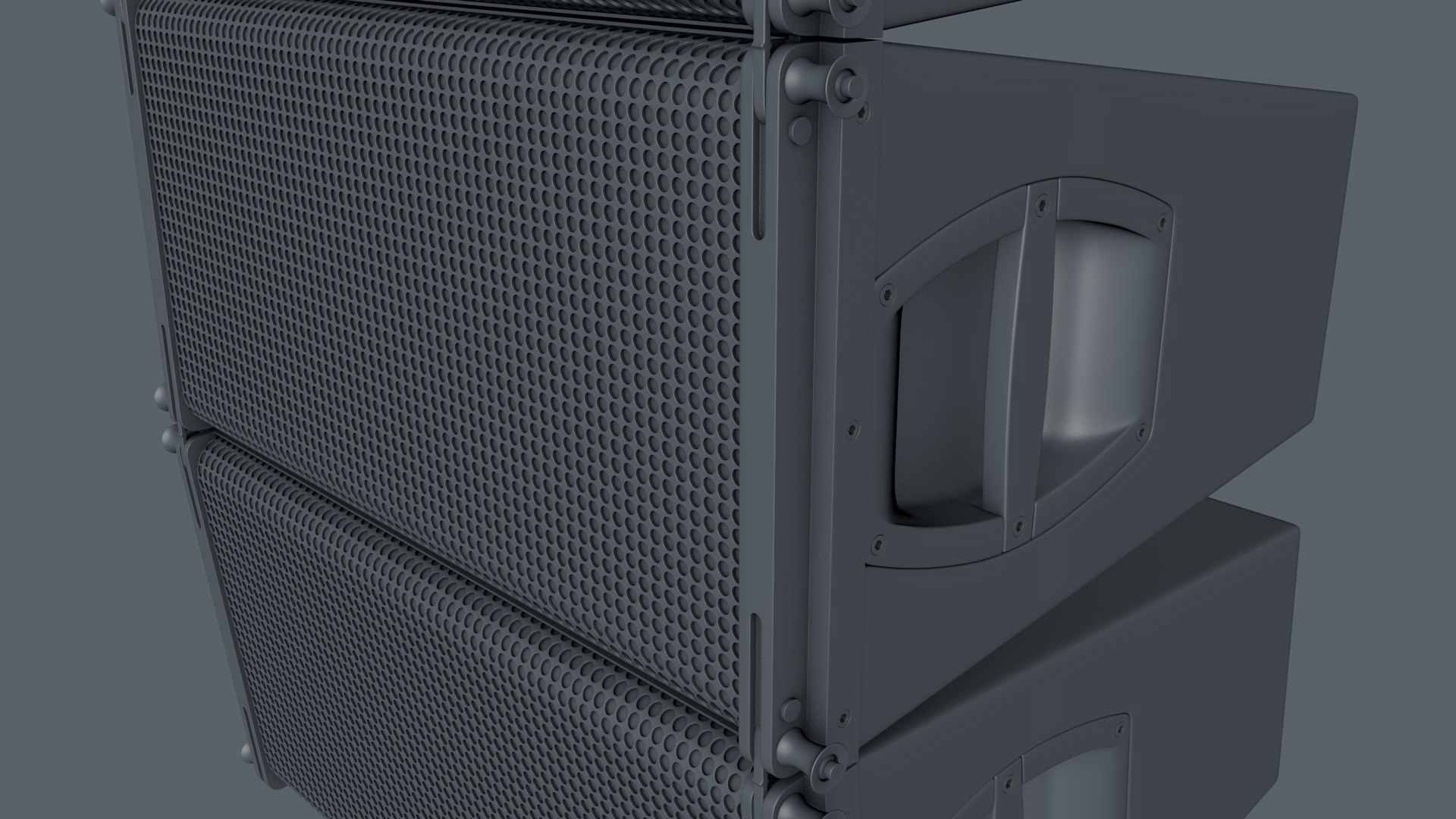3D model Line Array Loudspeaker - TurboSquid 1962119