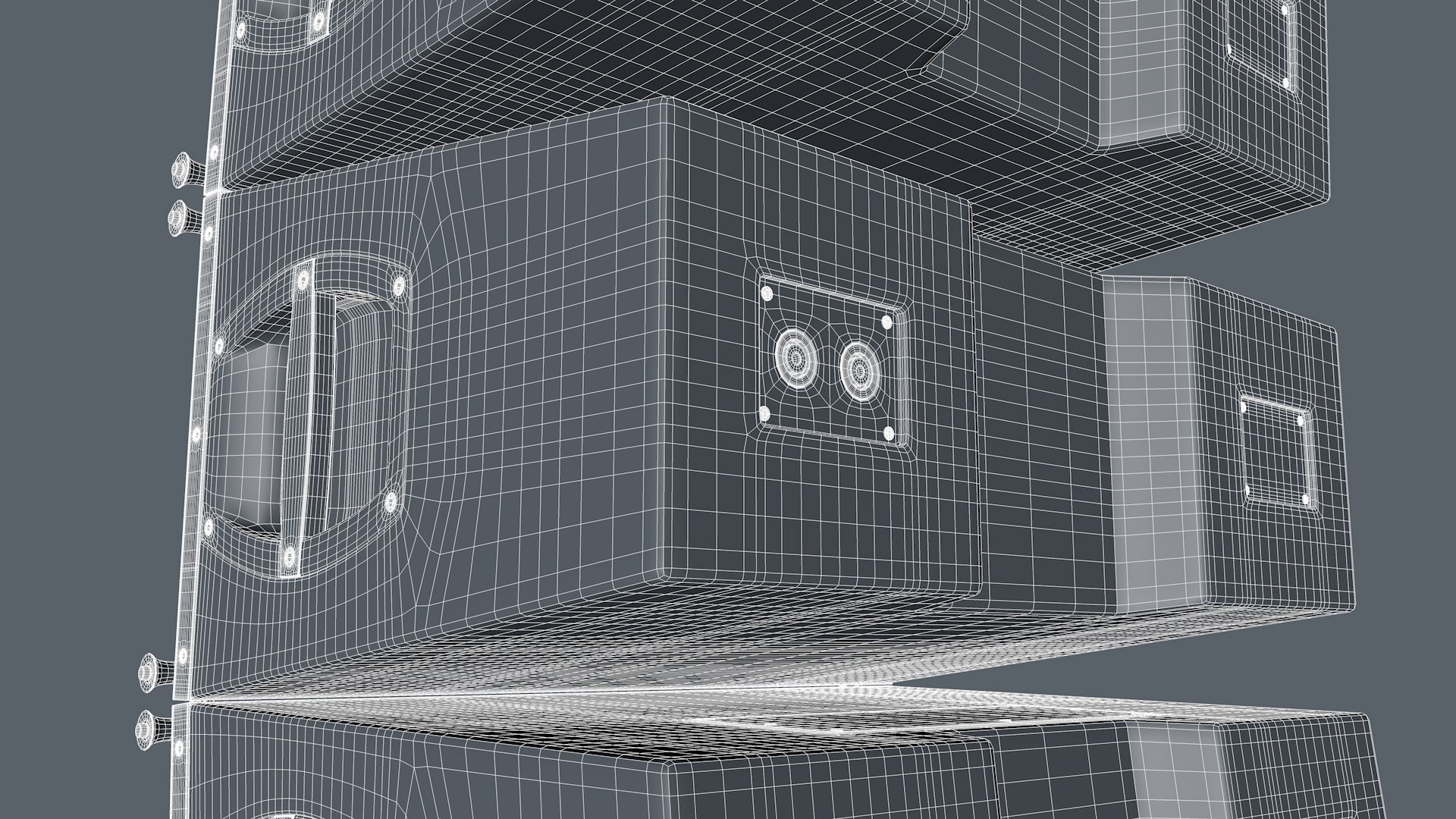 3D model Line Array Loudspeaker - TurboSquid 1962119