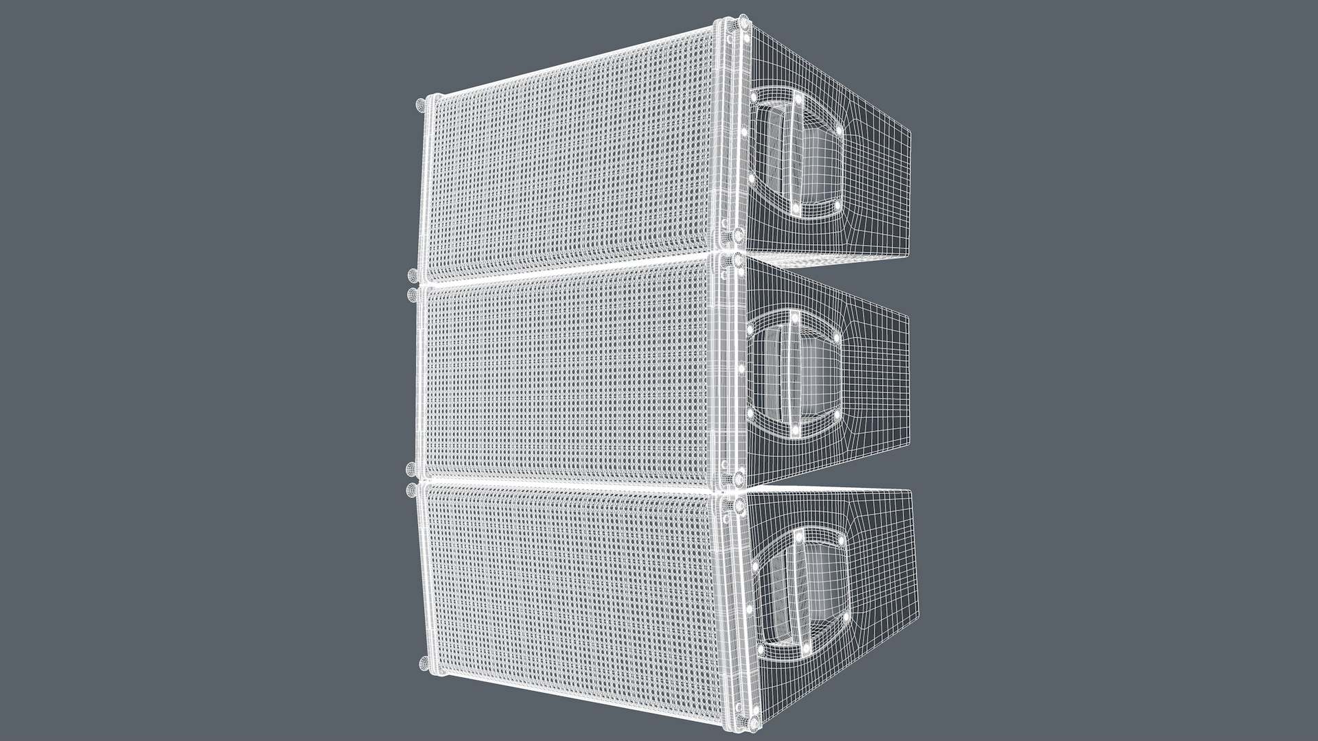 3D model Line Array Loudspeaker - TurboSquid 1962119