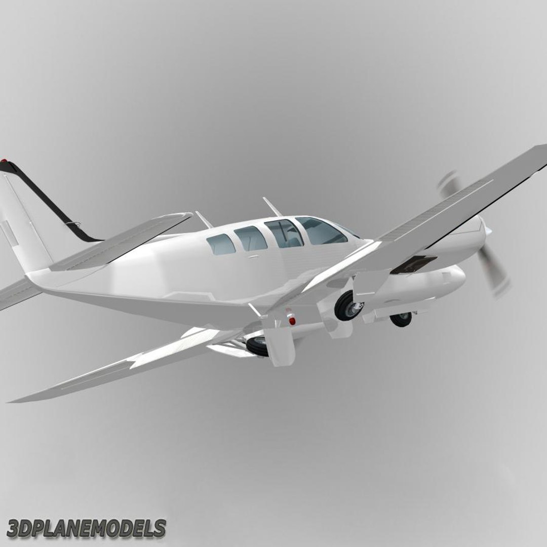 Beechcraft Baron B58 Generic 3d Max
