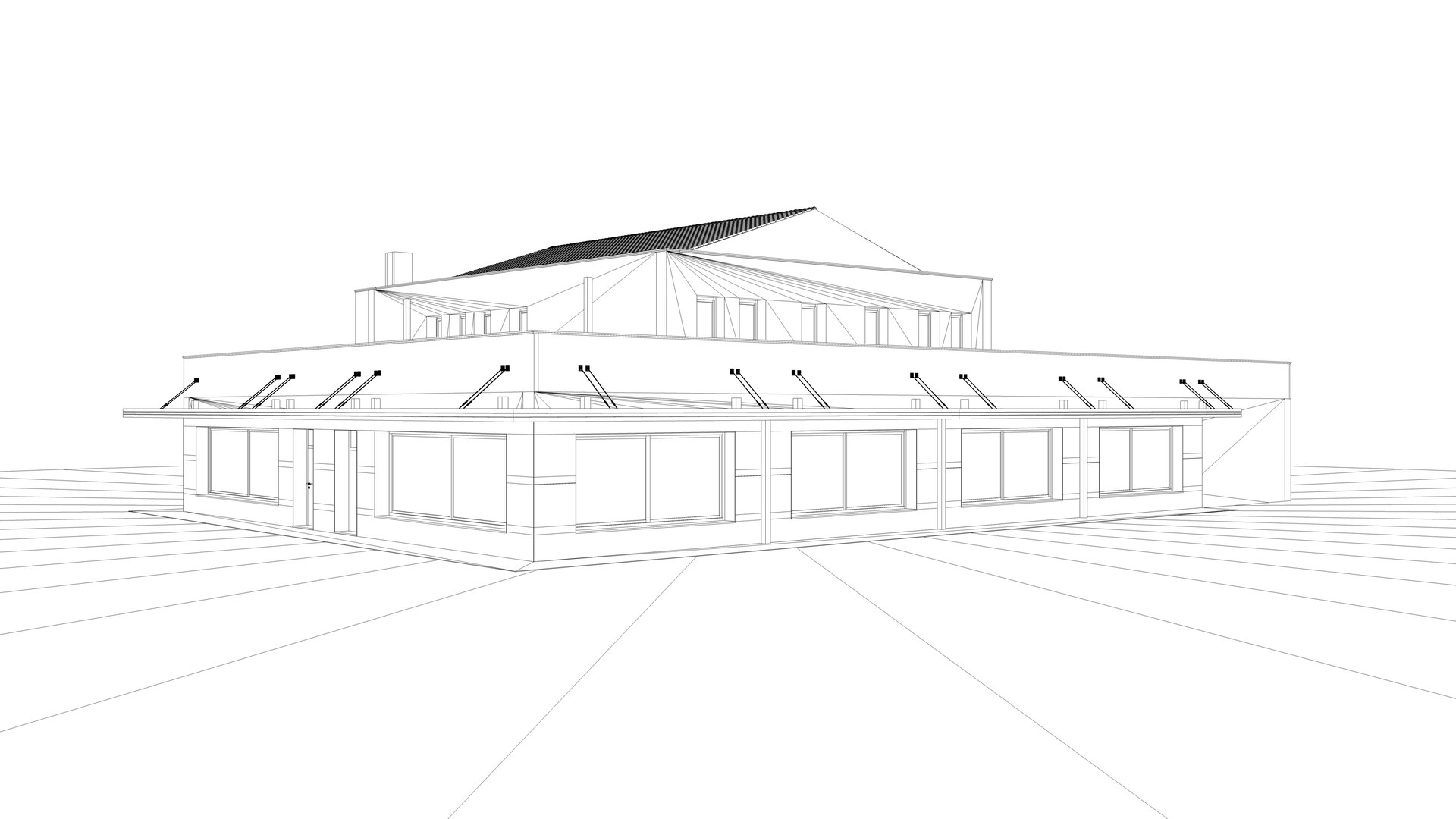 3D Model Commercial Building-1 - TurboSquid 2160778