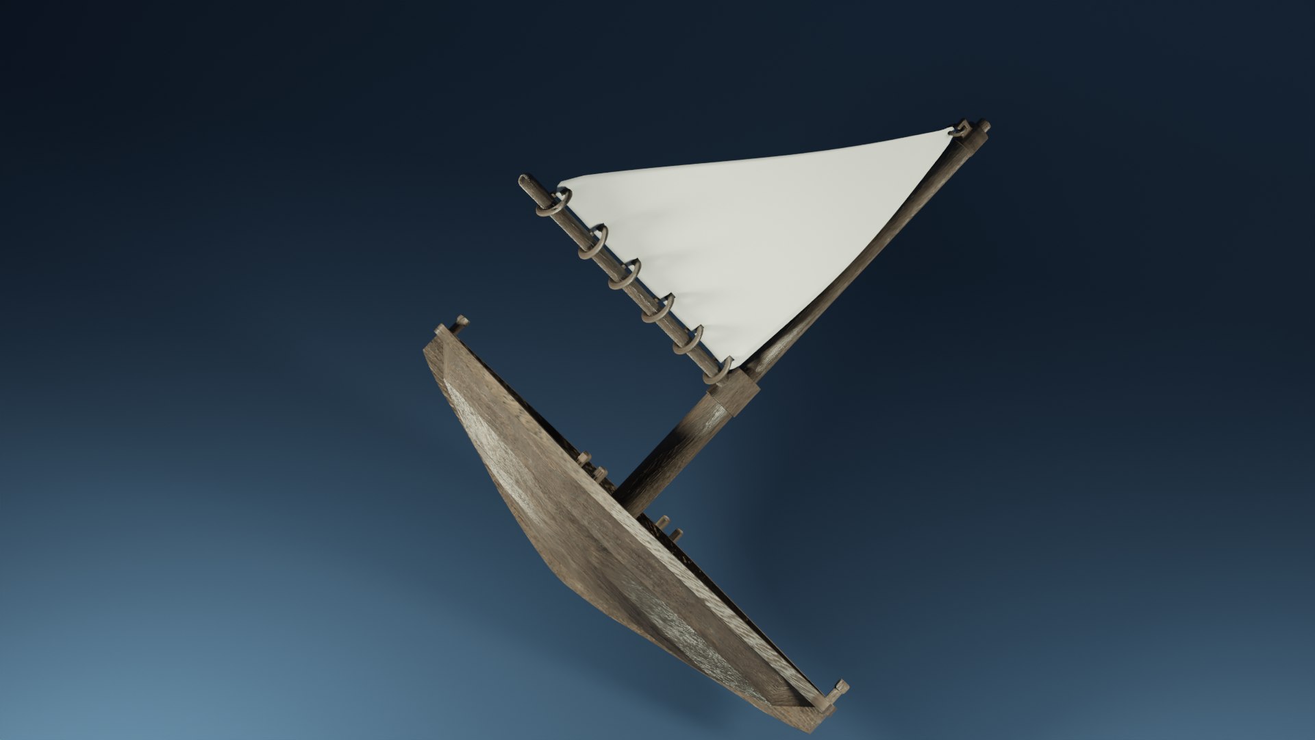 Sailboat With A Triangle Mast Model - TurboSquid 1832201