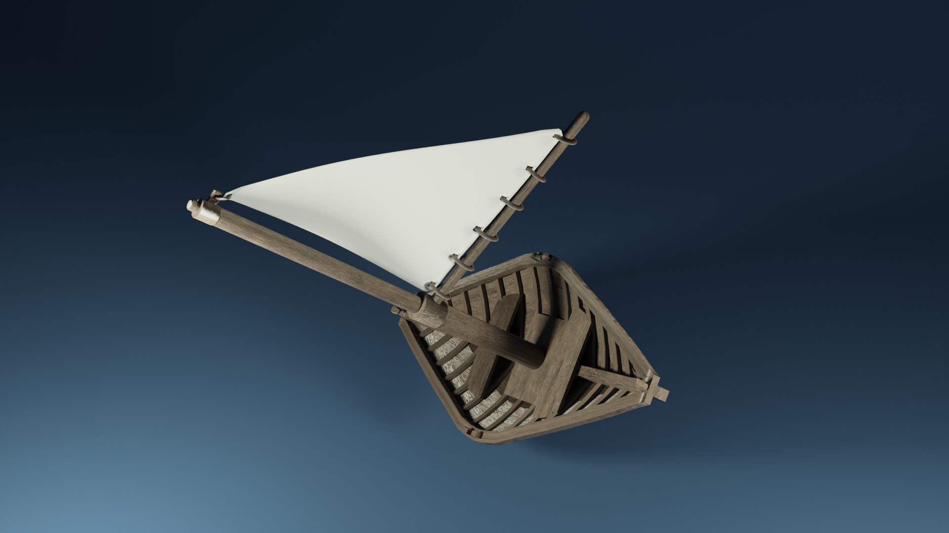 Sailboat With A Triangle Mast Model - TurboSquid 1832201
