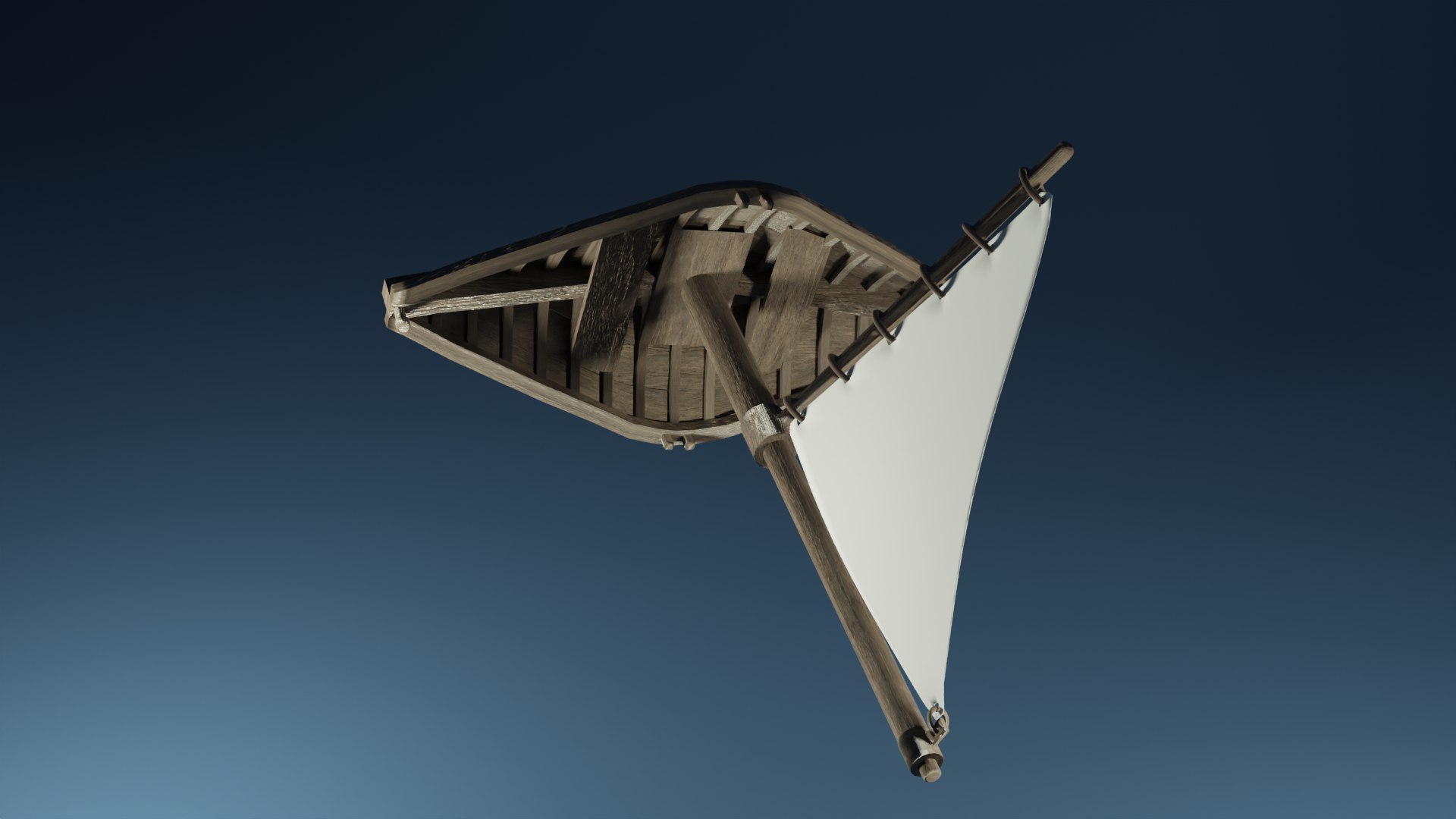Sailboat With A Triangle Mast Model - TurboSquid 1832201