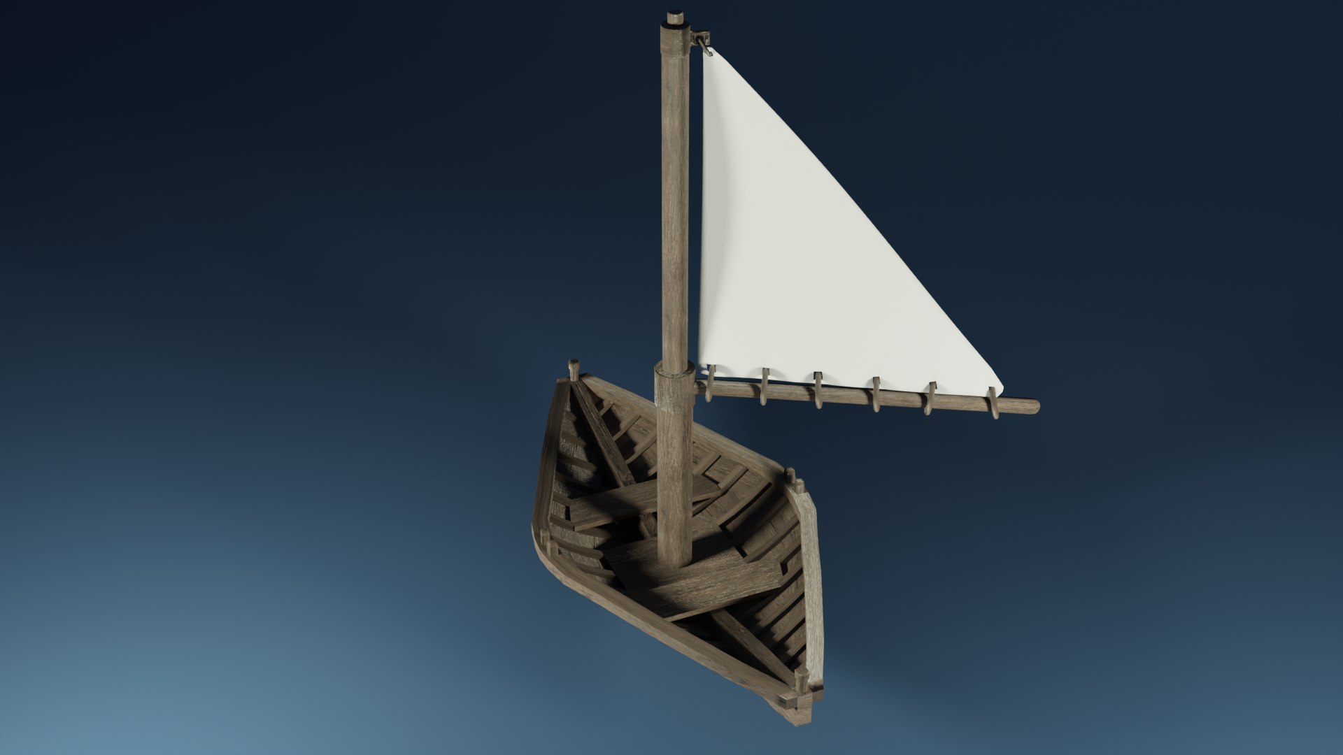 Sailboat With A Triangle Mast Model - TurboSquid 1832201
