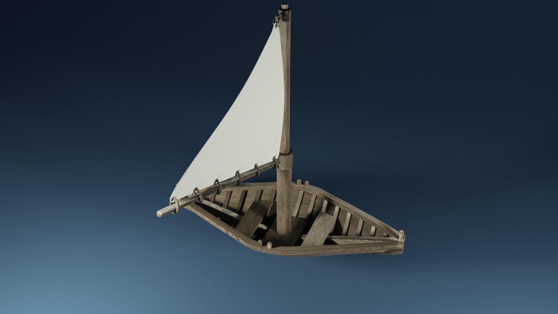 Sailboat With A Triangle Mast Model - TurboSquid 1832201