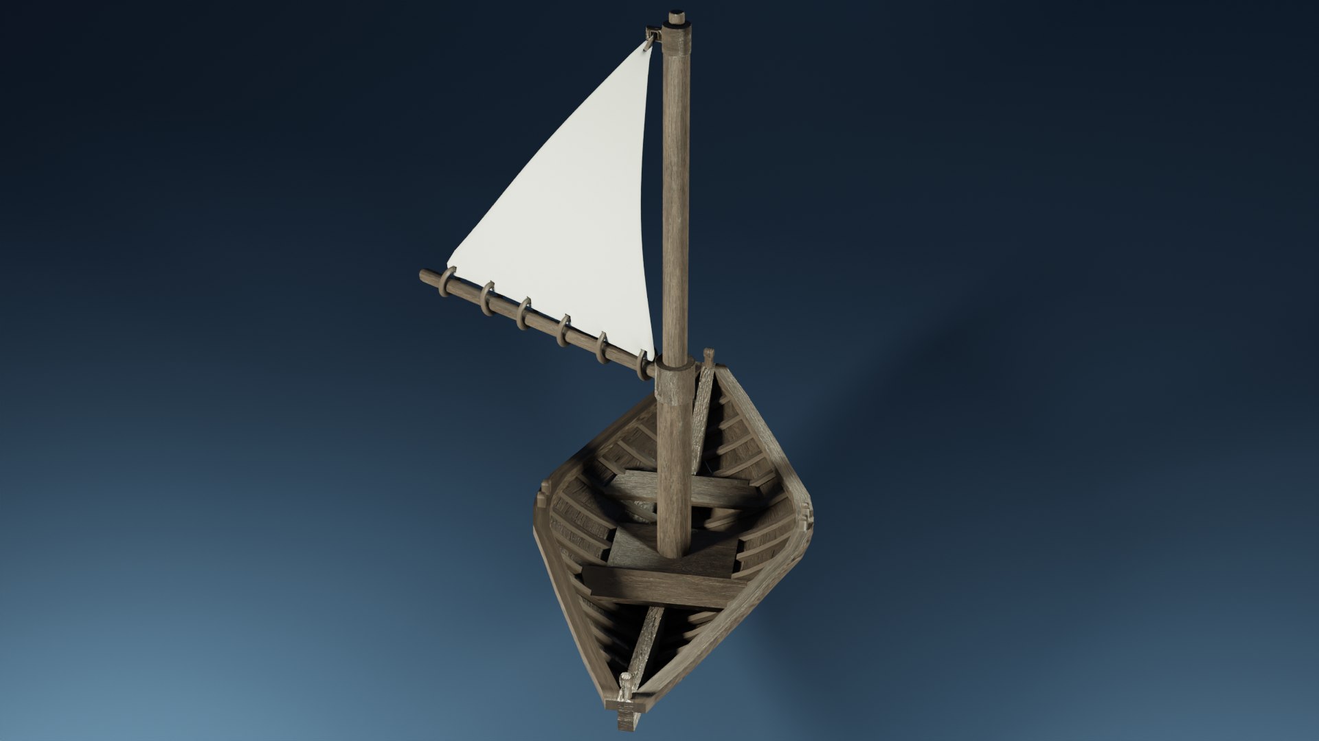 Sailboat With A Triangle Mast Model - TurboSquid 1832201