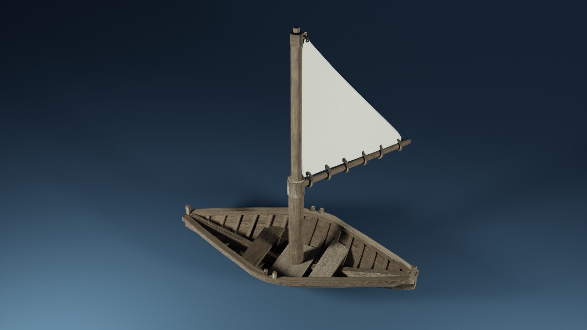 Sailboat With A Triangle Mast Model - TurboSquid 1832201