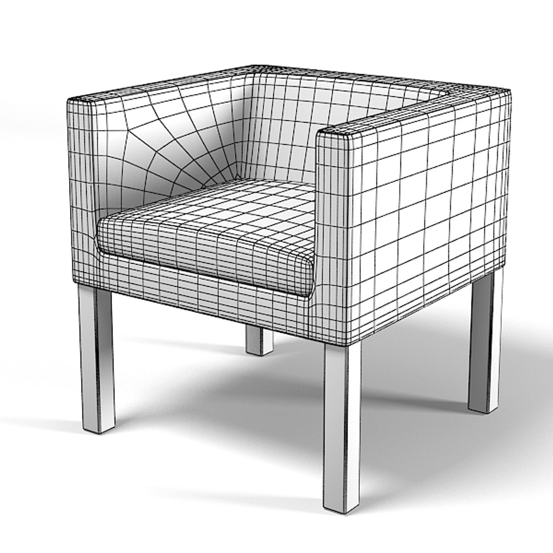 3d Model Of Modern Club Chair