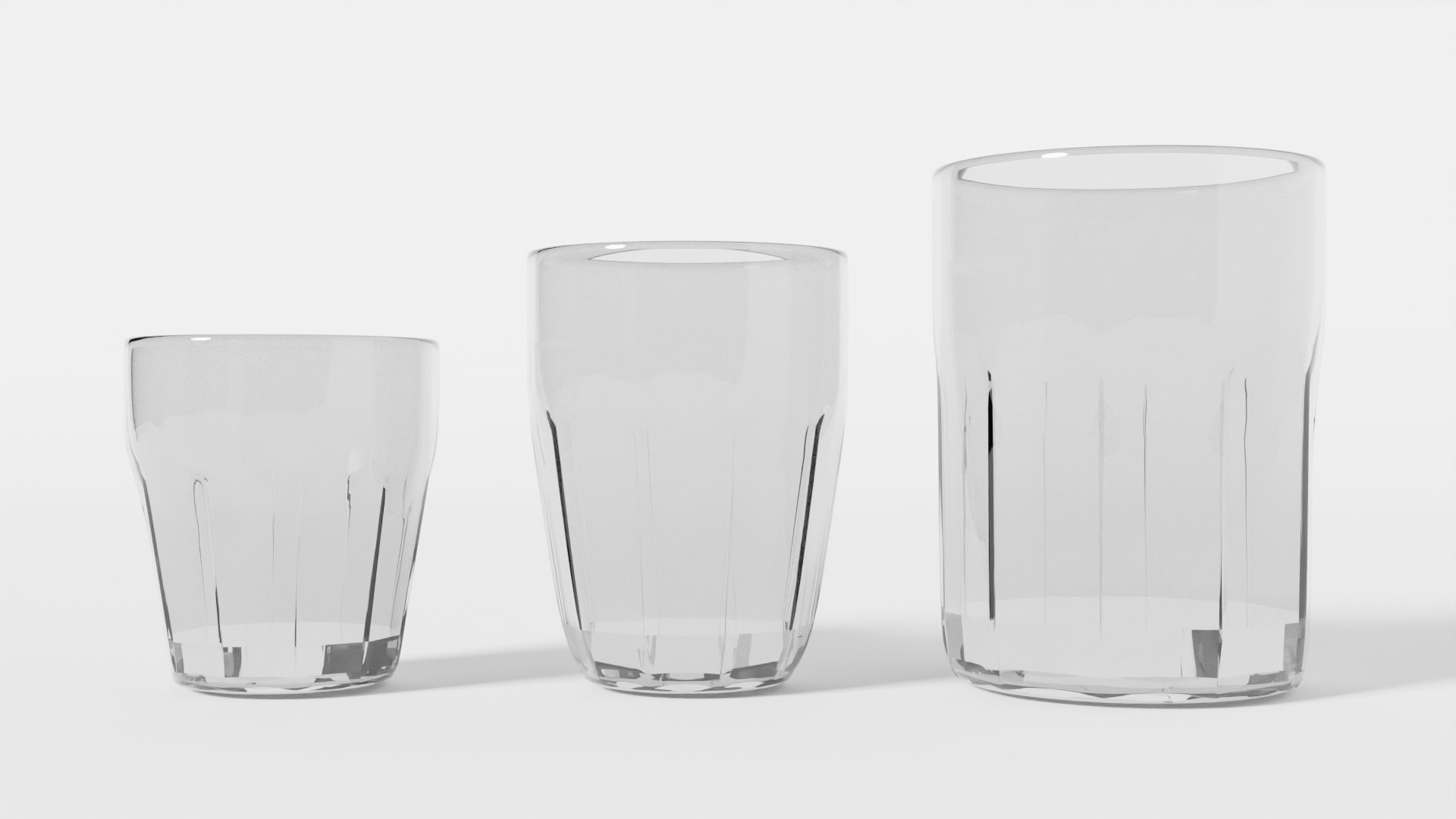 Simple glass collection model - TurboSquid 1811461