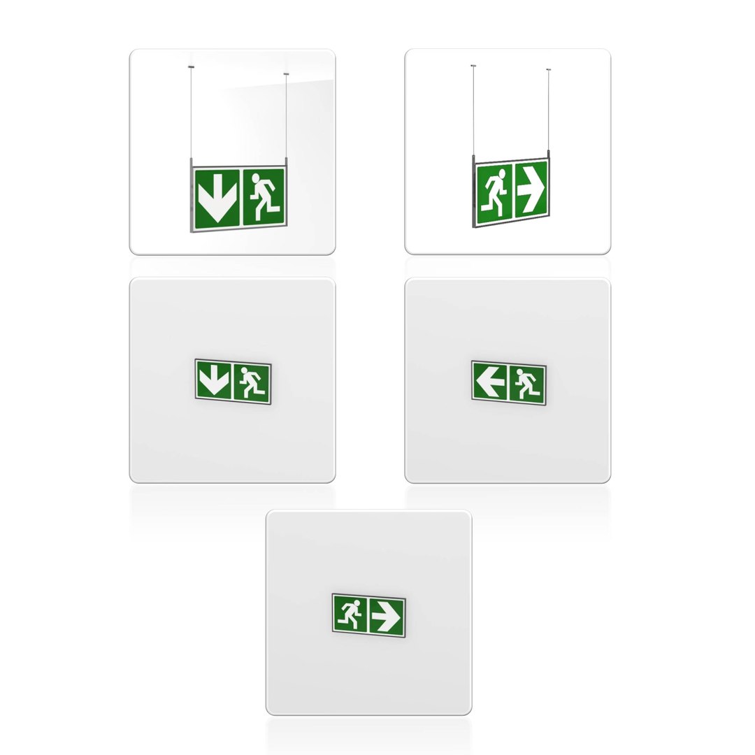 Emergency Exit 1 3D - TurboSquid 1294355