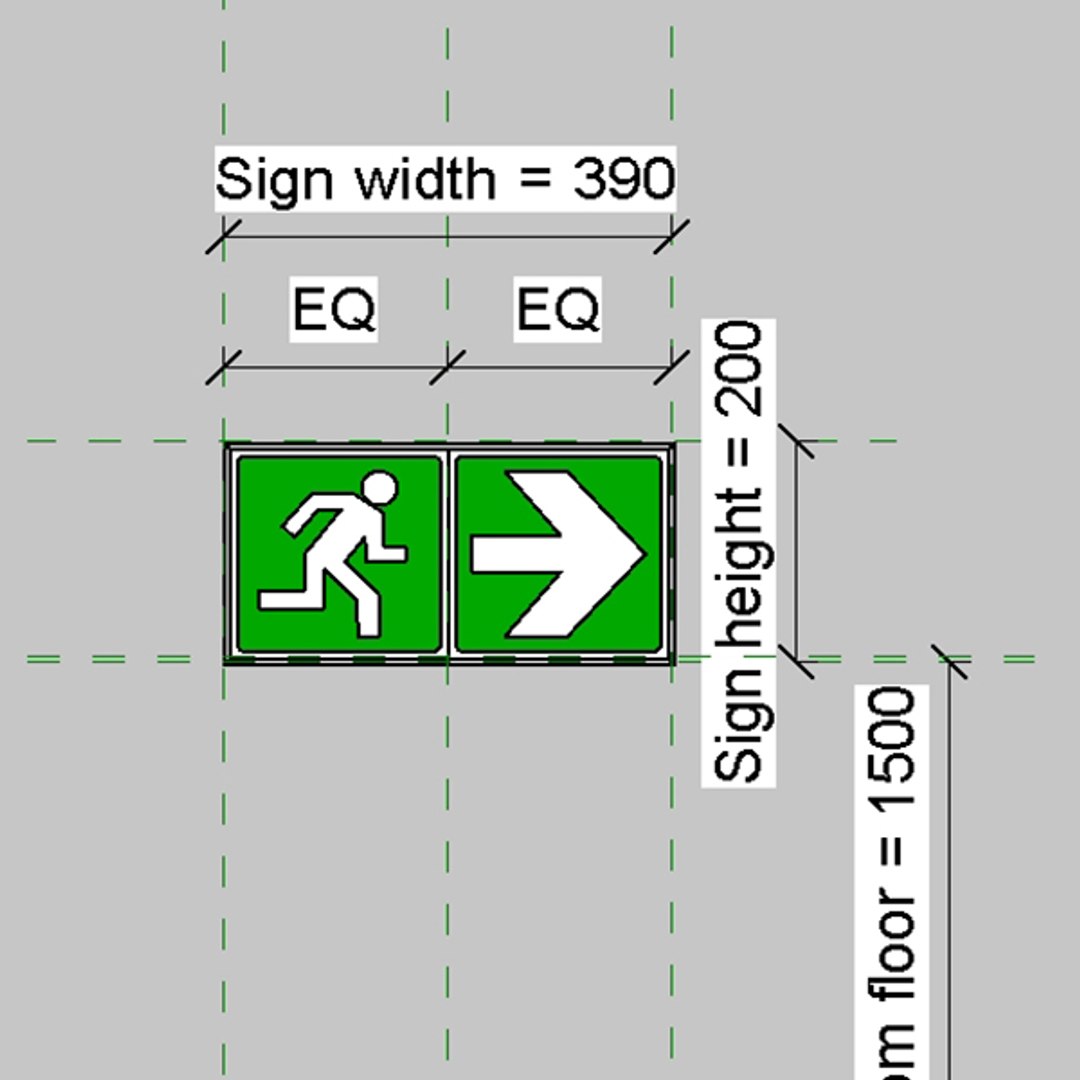 Emergency Exit 1 3D - TurboSquid 1294355