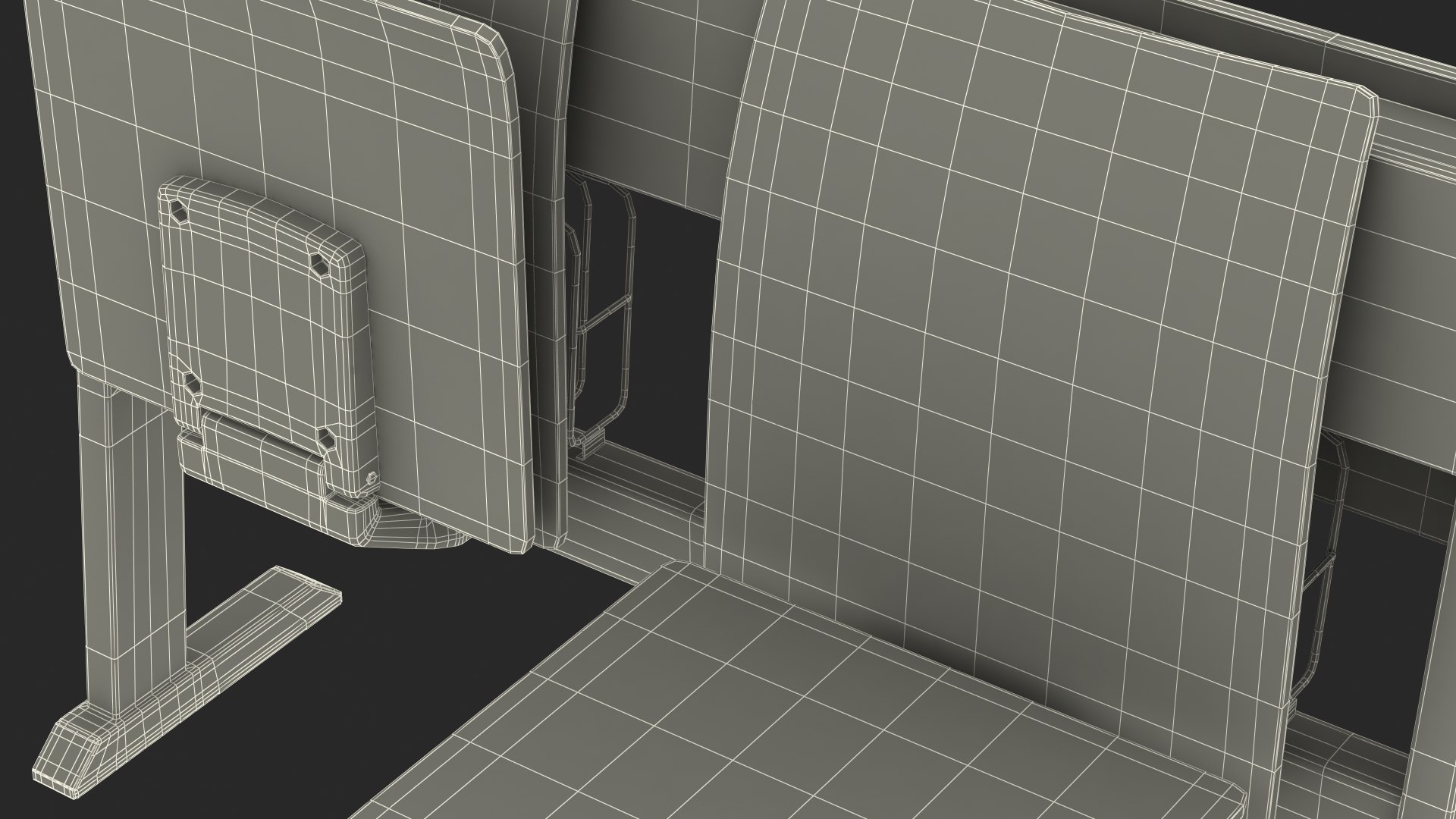 University Seating System For Two Places 3D - TurboSquid 1918914