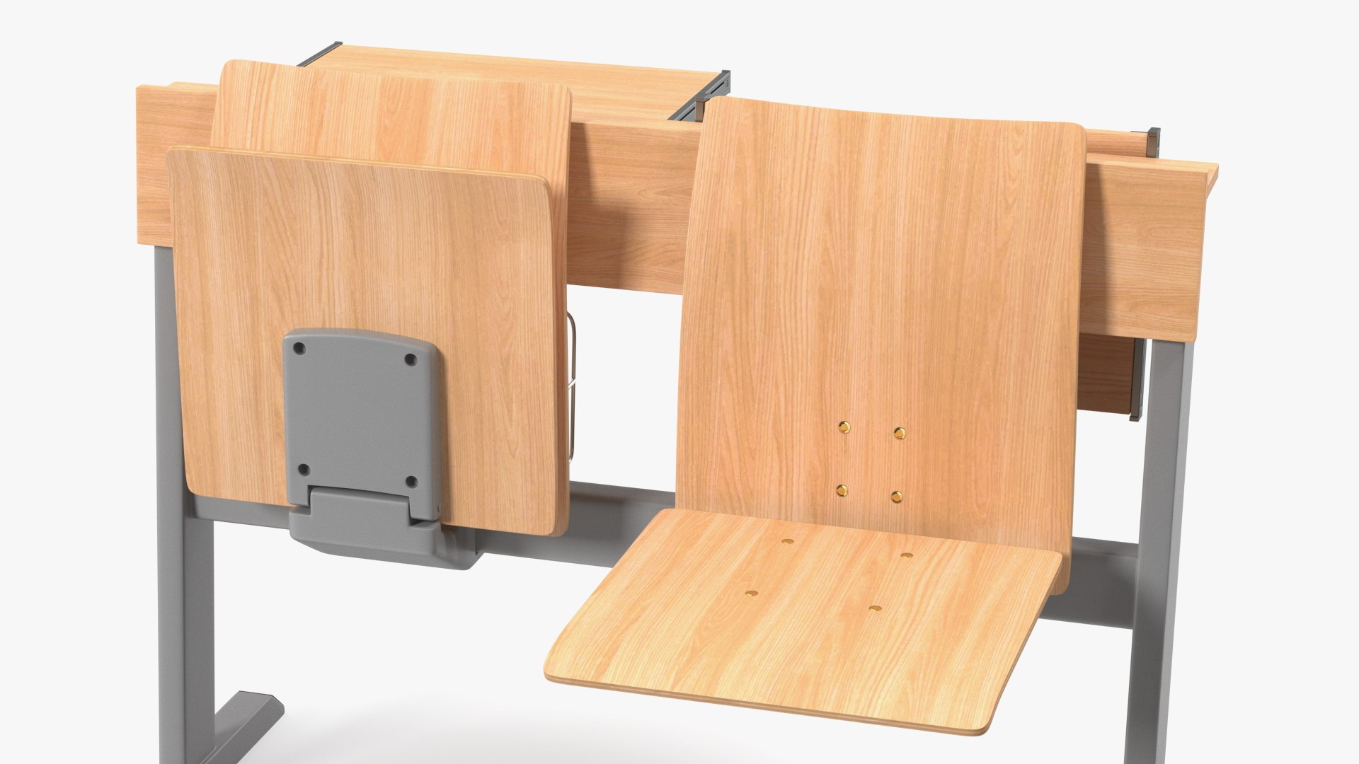 University Seating System For Two Places 3D - TurboSquid 1918914